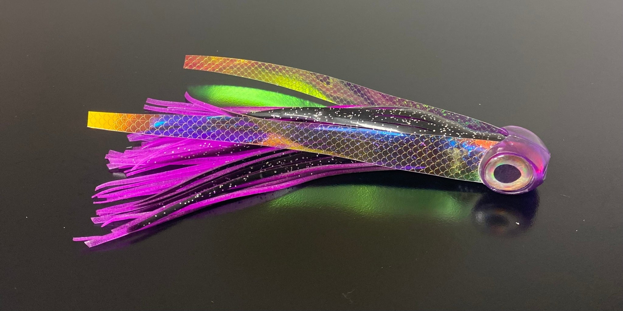 ISLAMORADA FLYERS Large Double Skirt 6.5" The Big Purple Soft Lures ...