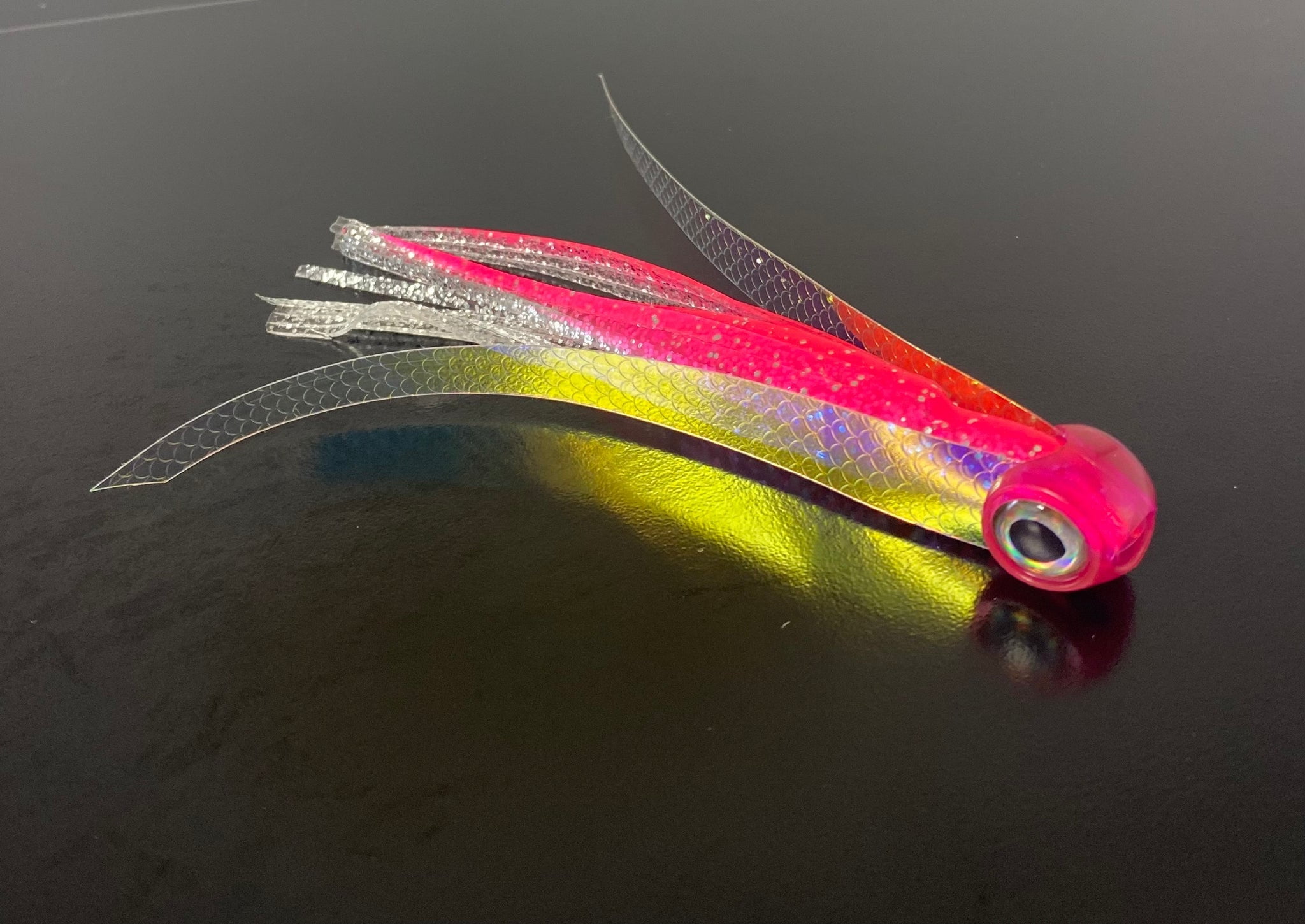 ISLAMORADA FLYERS Small Double Skirt 5" Hot Pink Soft Lures - Walmart.com