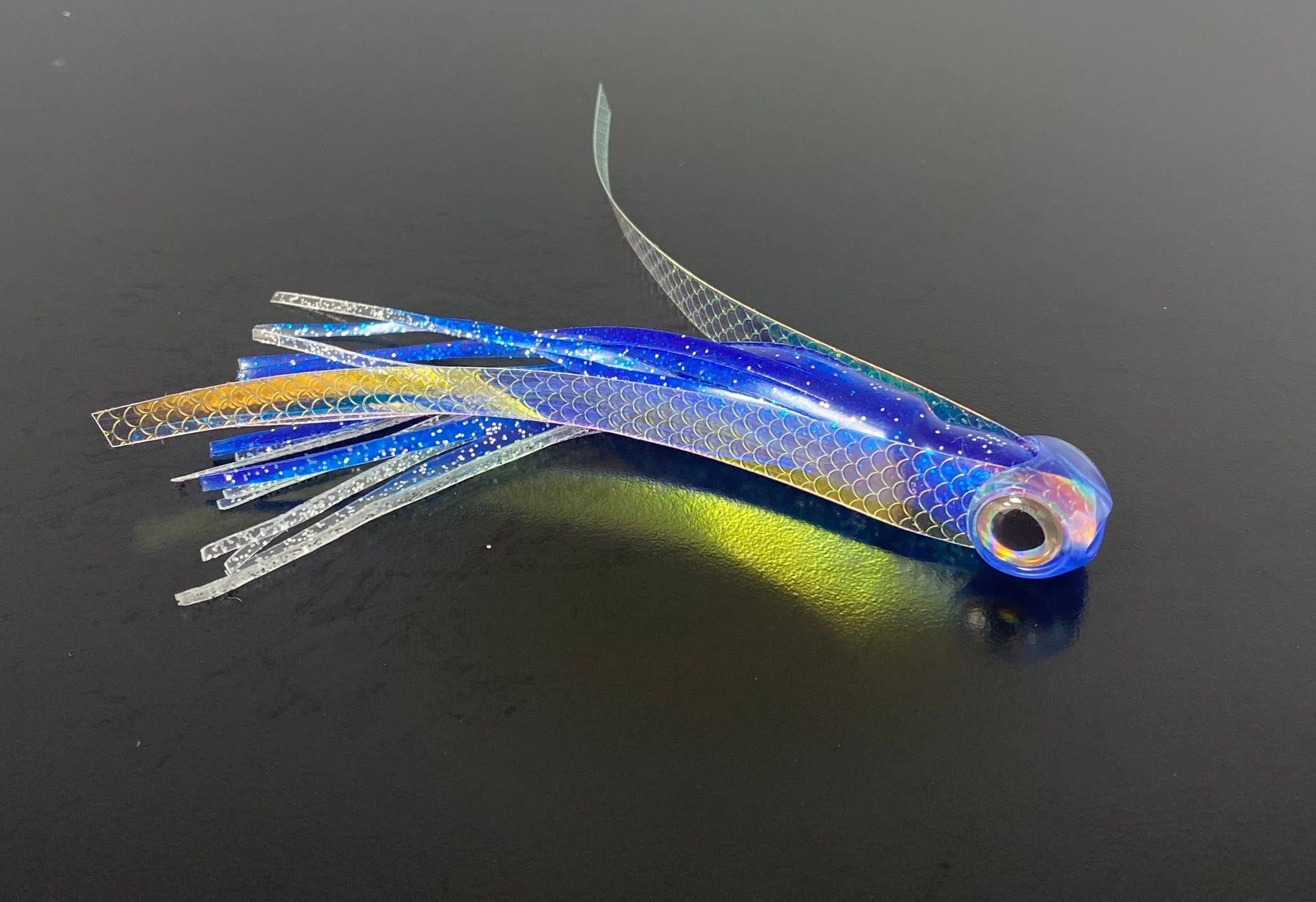 ISLAMORADA FLYERS Small Double Skirt 5" The Original Blue & Silver Soft ...