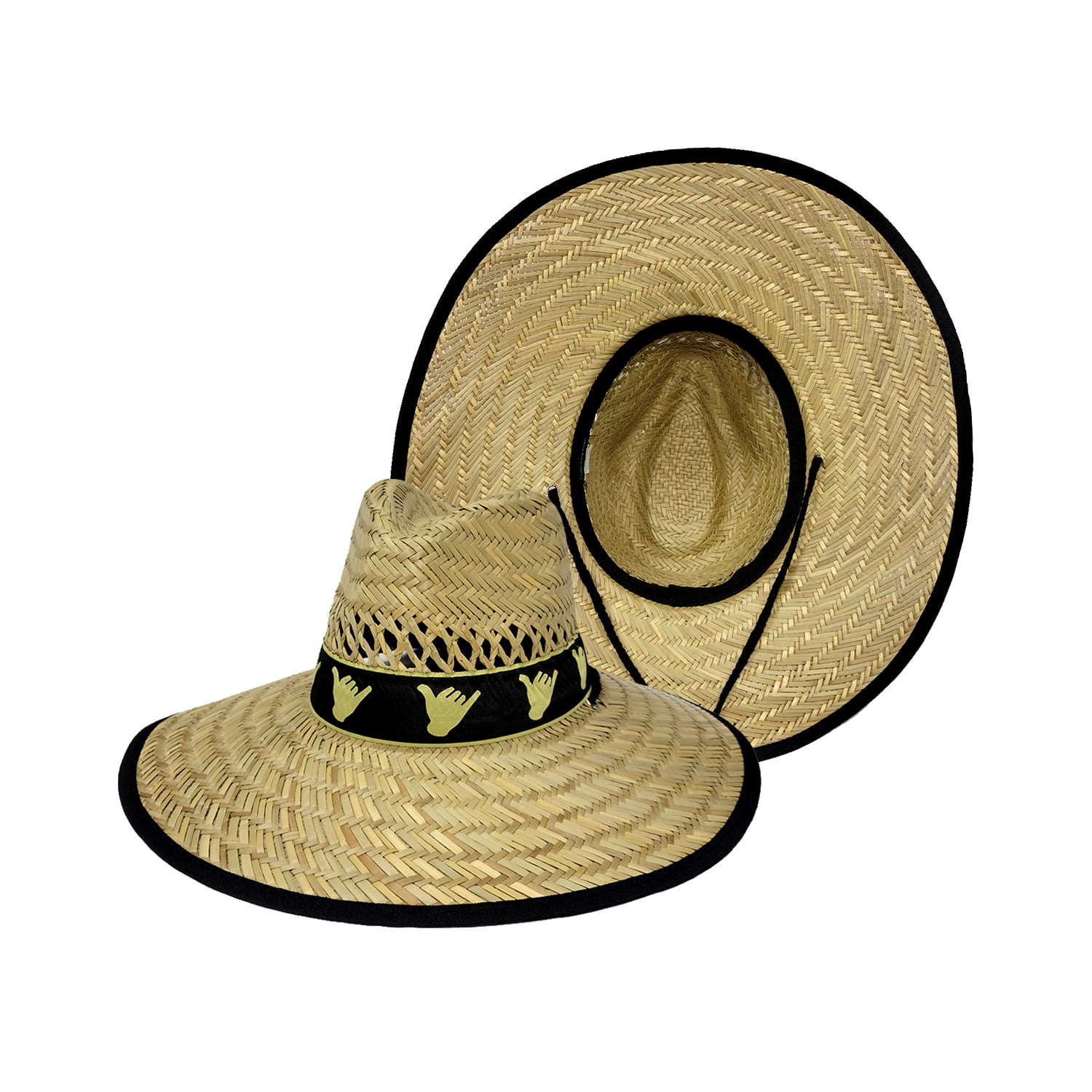 Island Crew Hawaii Straw Hat - Lightweight, Comfortable, Adjustable ...