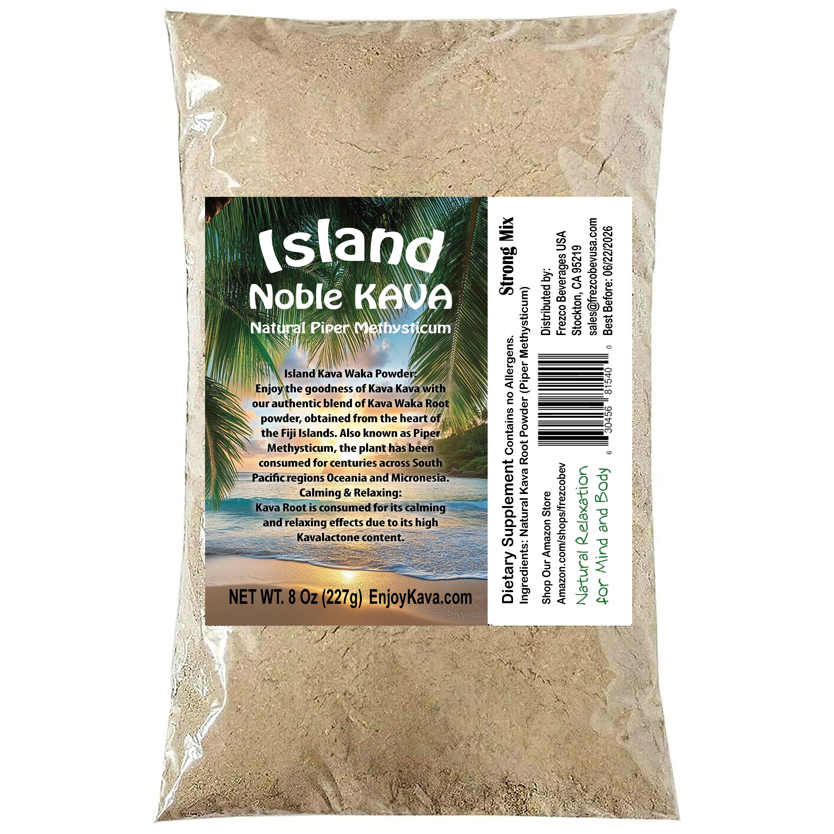 ISLAND Noble KAVA (Value Pack of 2 x 227g EA) Uplifting Social Kava ...