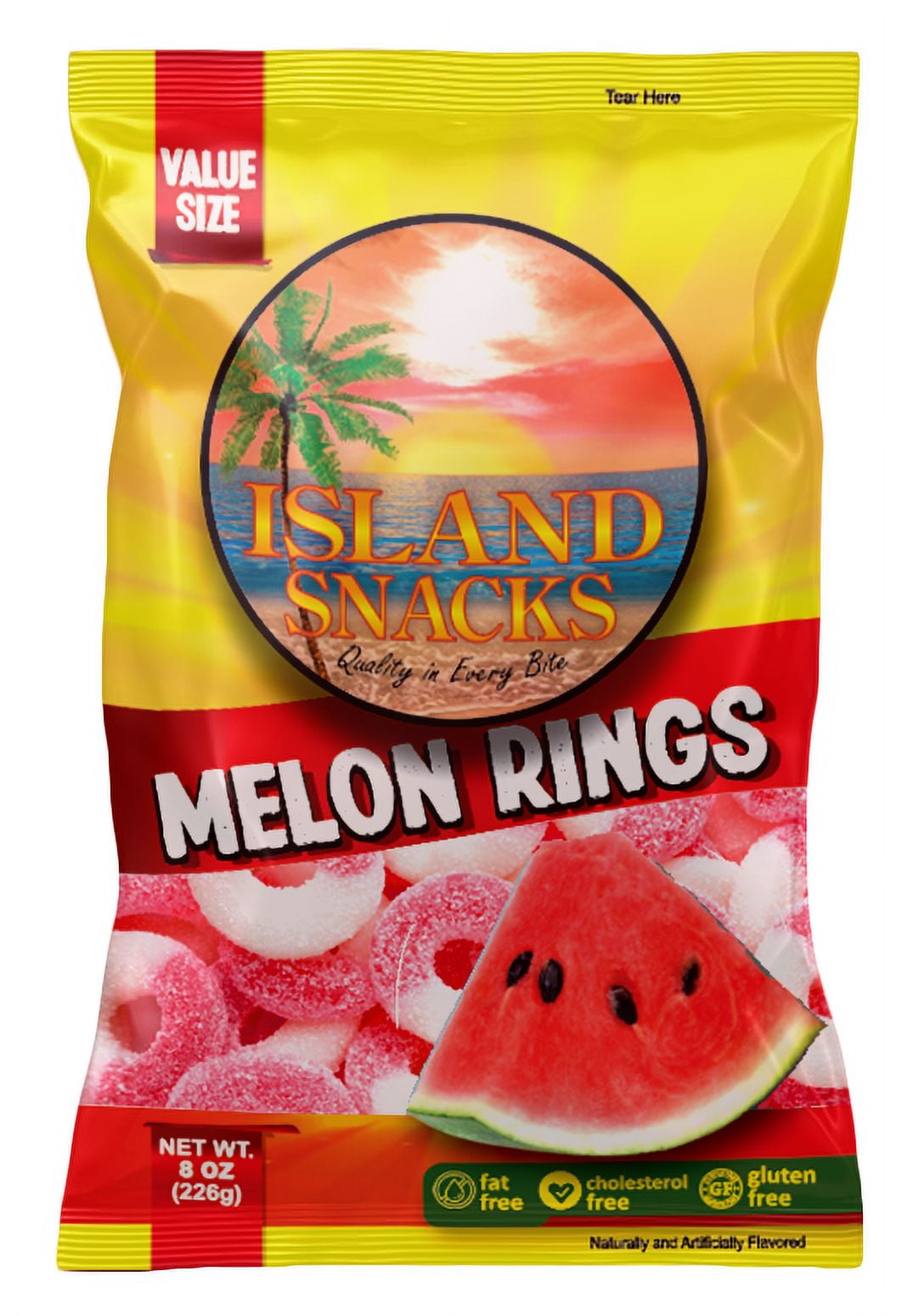 ISLAND SNACKS MELON RINGS 7 OZ - Walmart.com