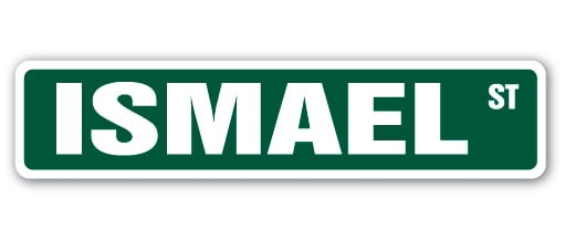 ISMAEL Street Sign Childrens Name Room Sign | Indoor/Outdoor | 30" Wide ...