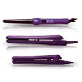 ISO Beauty Full Set with 1.25" Hair Straightener, Curling Iron Wand and ...