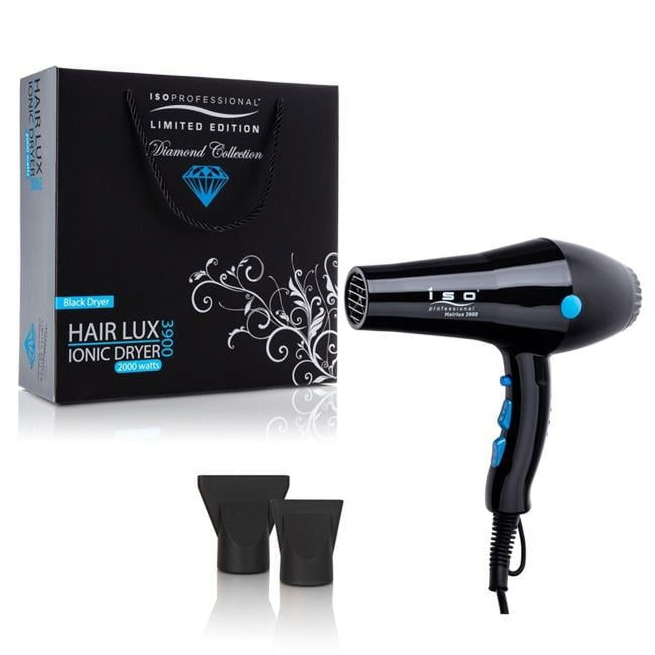 ISO Beauty HairLux 2000W Turbo Airflow Hair Drying Styling Blow Dryer ...