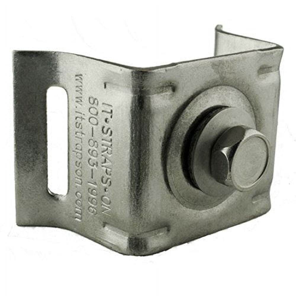 ISO SB021 Stainless Steel Bull's Eye® Sign Mounting Brackets, Flared ...