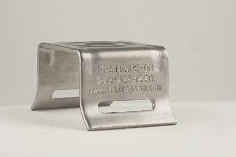 ISO SB022 Stainless Steel Bull's Eye® Sign Mounting Brackets, Flared ...
