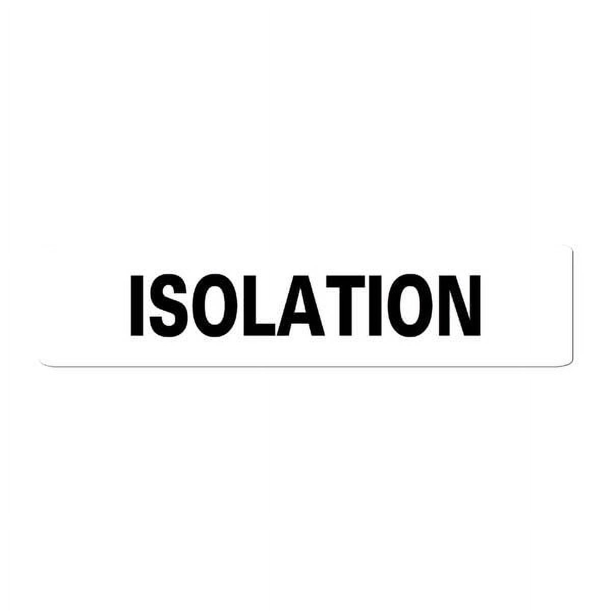 ISOLATION Infection Control Stickers - Walmart.com