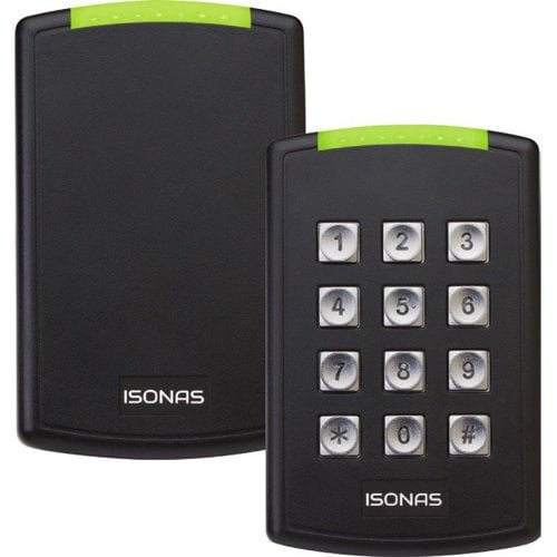 ISONAS R-1-MCT-WK Pure IP Wallmount Keypad Wiegand Reader, Black ...