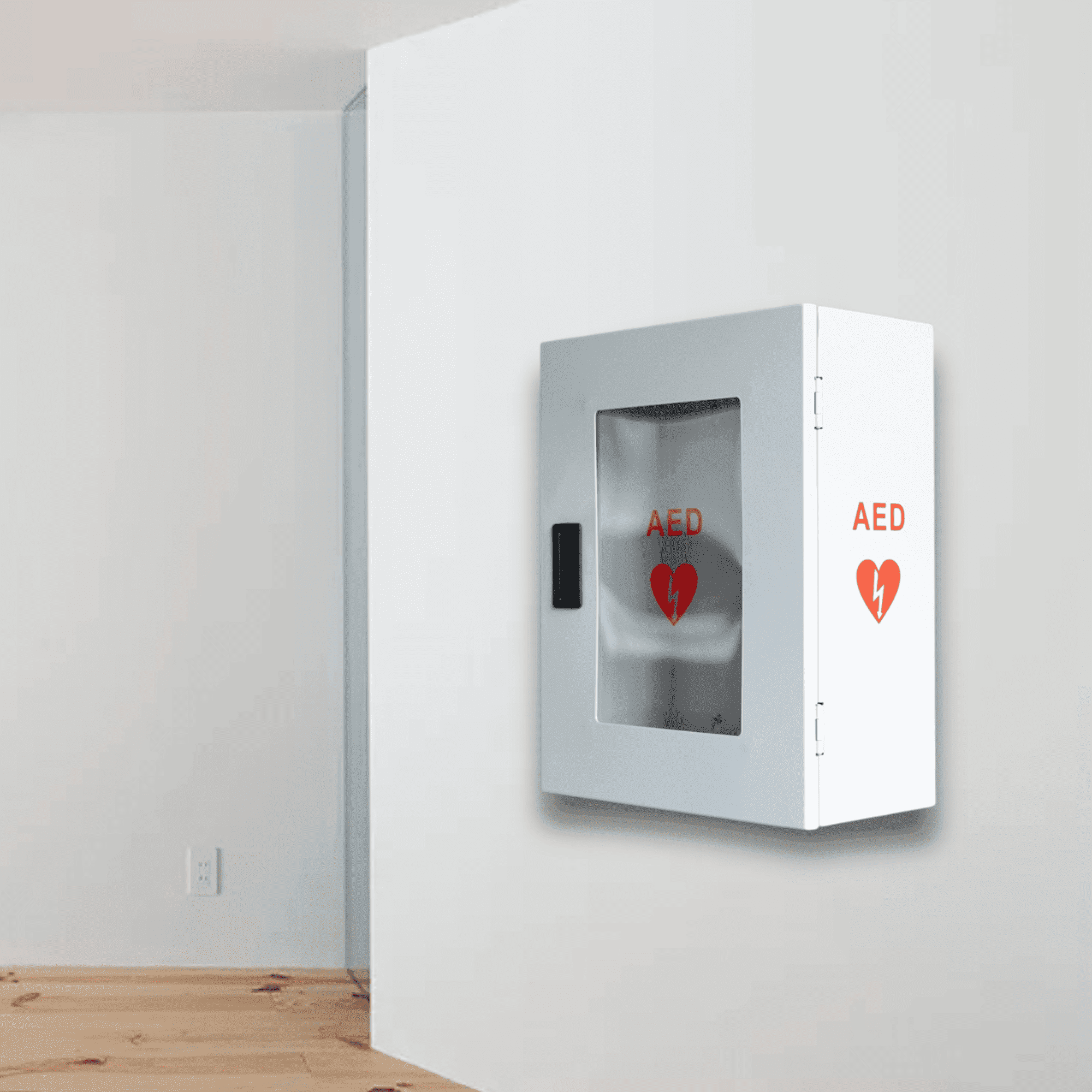ISOP AED Defibrillator Storage Cabinet | Wall Mounted First Aid Box ...