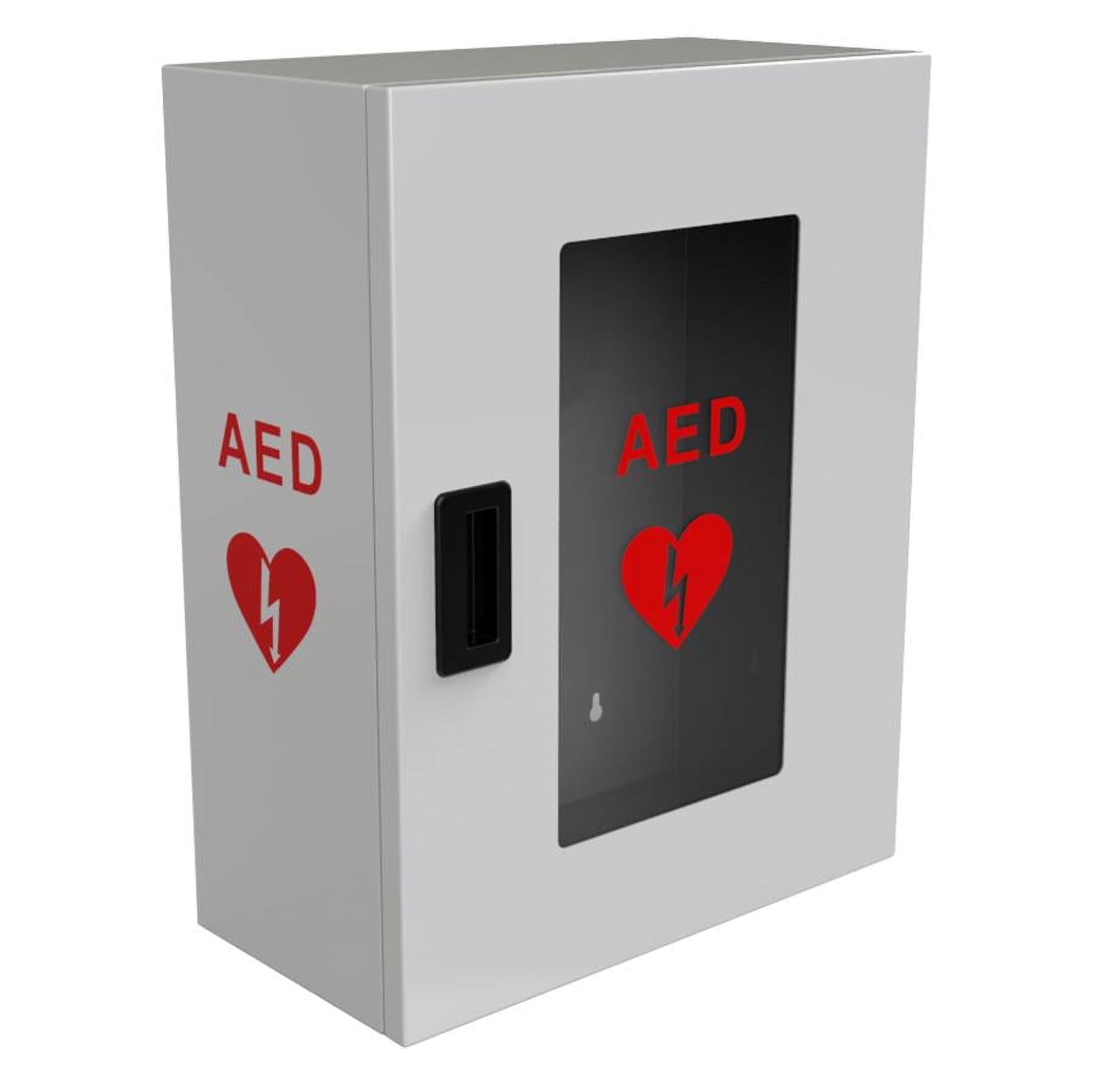 ISOP AED Defibrillator Storage Cabinet | Wall Mounted First Aid Box | Universal Cabinet for ...