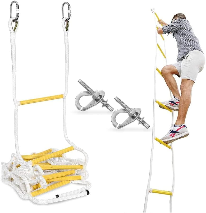 ISOP Outdoor Climbing Rope Ladder - Compact Portable Safety Rope ...