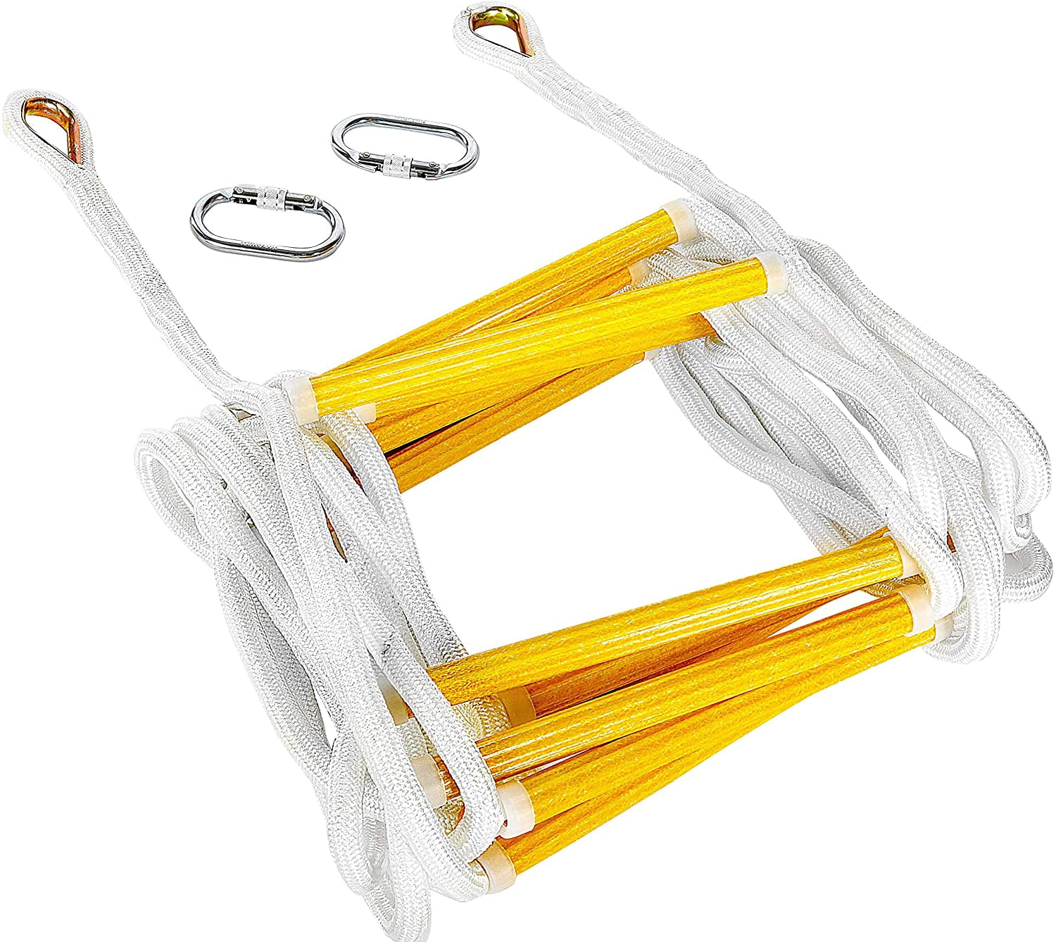 ISOP Two Story Fire Escape Ladder 13 ft Emergency Rope Ladder with ...