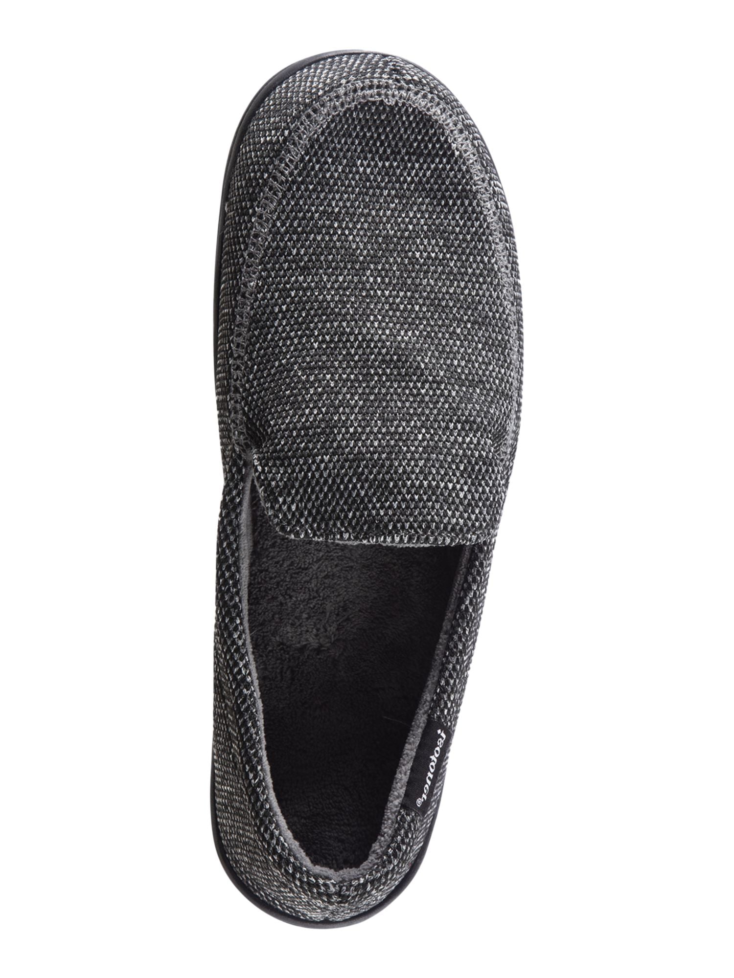 ISOTONER Mens Black Knit Mesh Extra Foam Layer Machine Washable ...