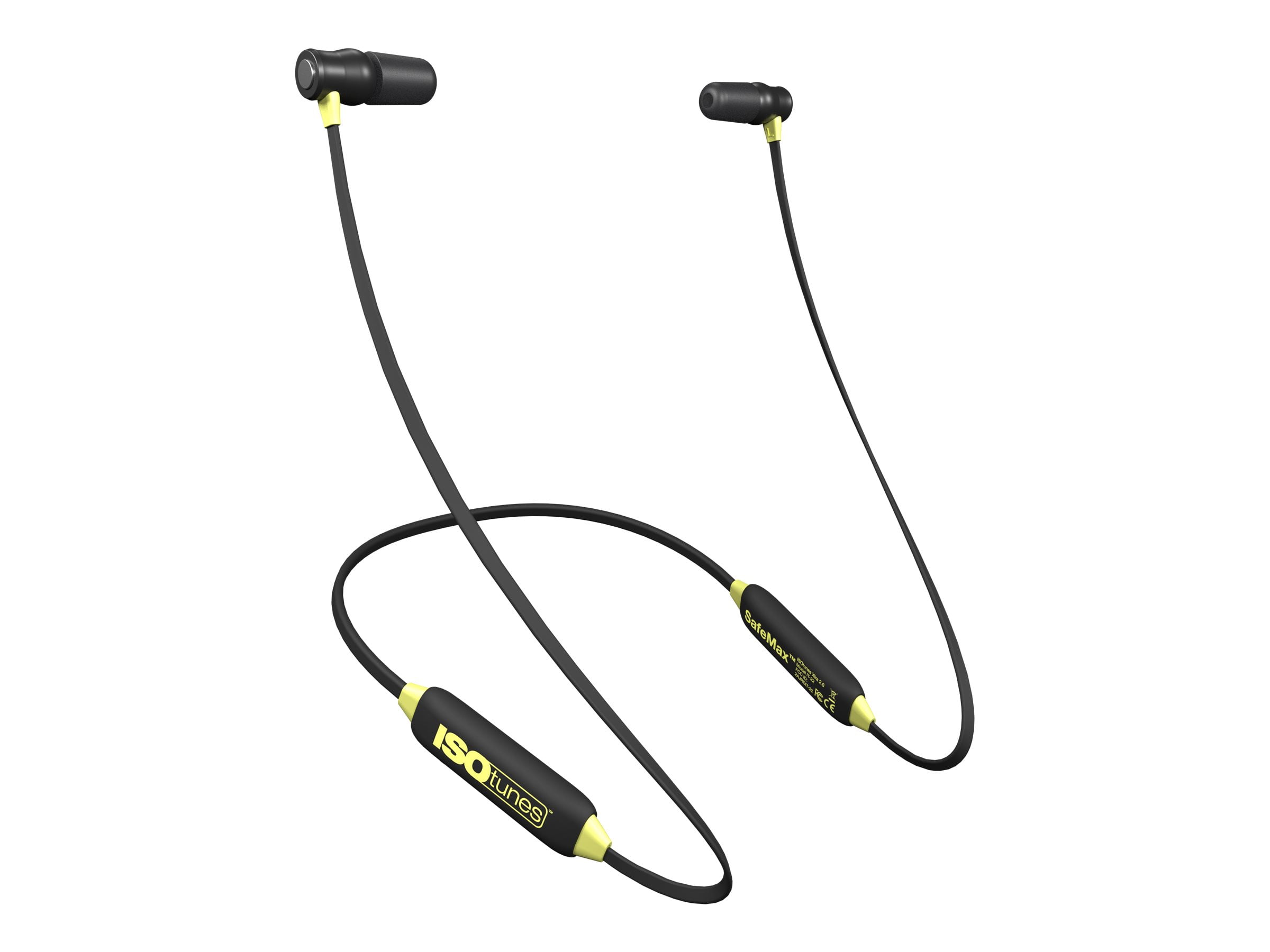 ISOtunes XTRA 2.0 Bluetooth Earbuds: OSHA Compliant, 27 dB NRR, 85 dB ...