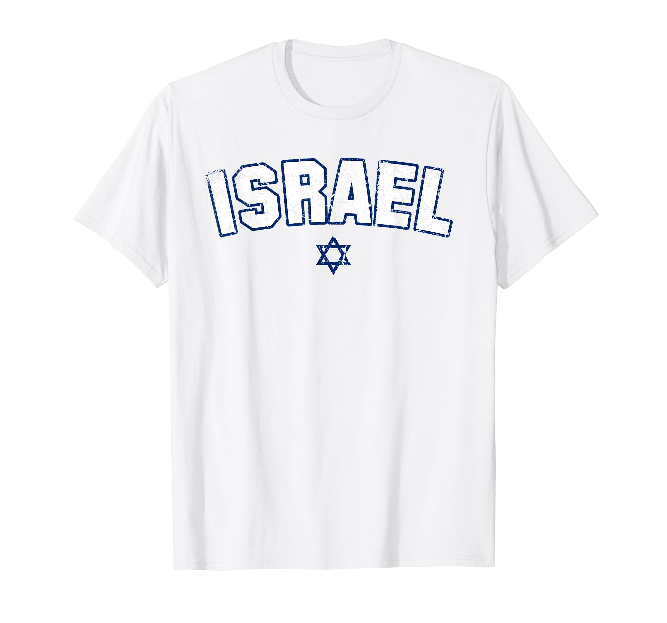 ISRAEL Flag Vintage Men Women ISRAEL White T-Shirt - Walmart.com