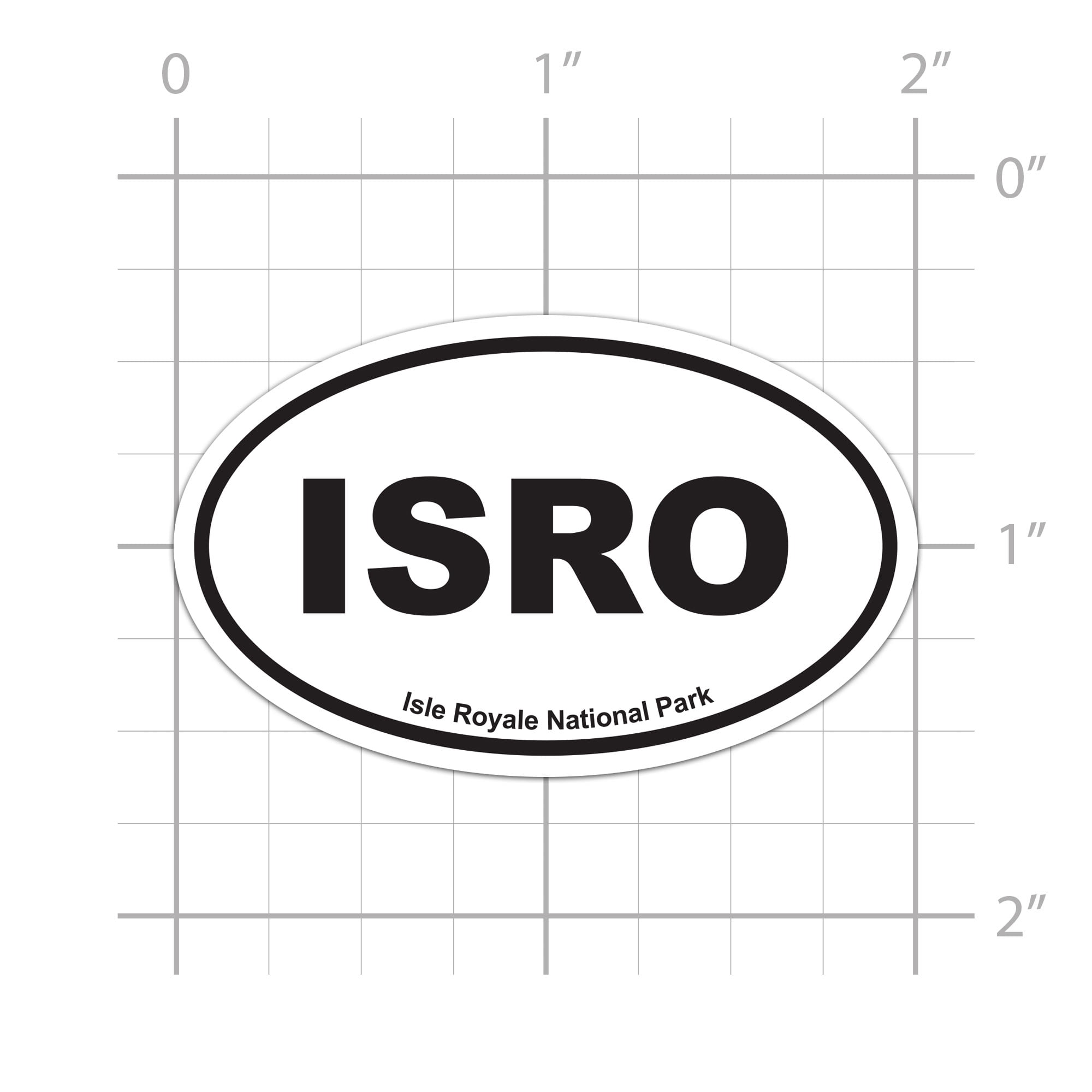 ISRO Isle Royale National Park Sticker for water bottle phone tumbler ...