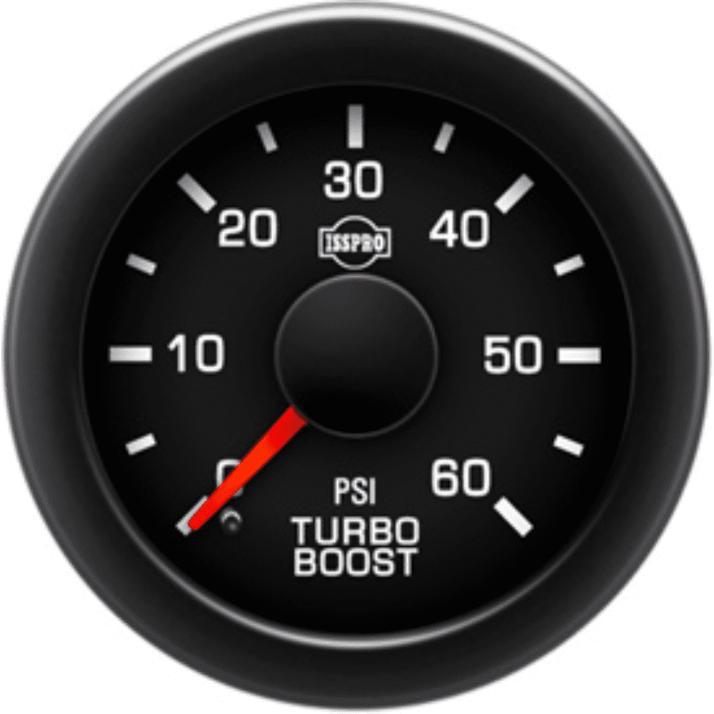 ISSPRO EV² R17233 Turbo Boost Gauge, 0-60 Psi with Sensor and Wiring ...