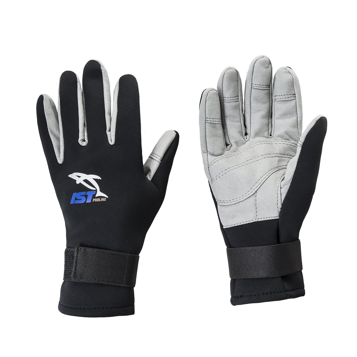 IST 2mm Neoprene Glove with Amara Leather Palms and Velcro Wrist Straps ...