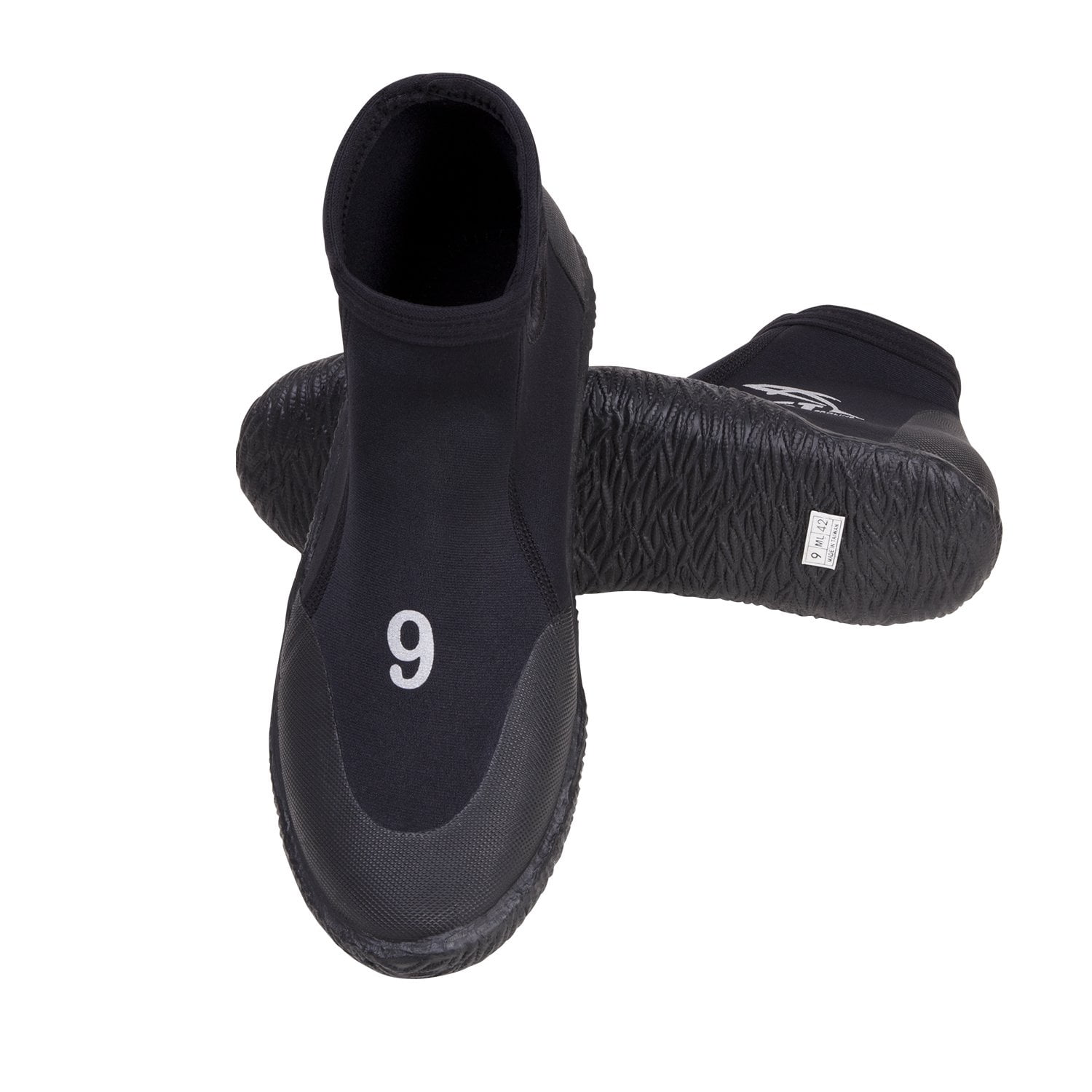 IST 3mm Neoprene Dive Boots with Rubber Sole, Men's 9/ Women's 10.5 ...