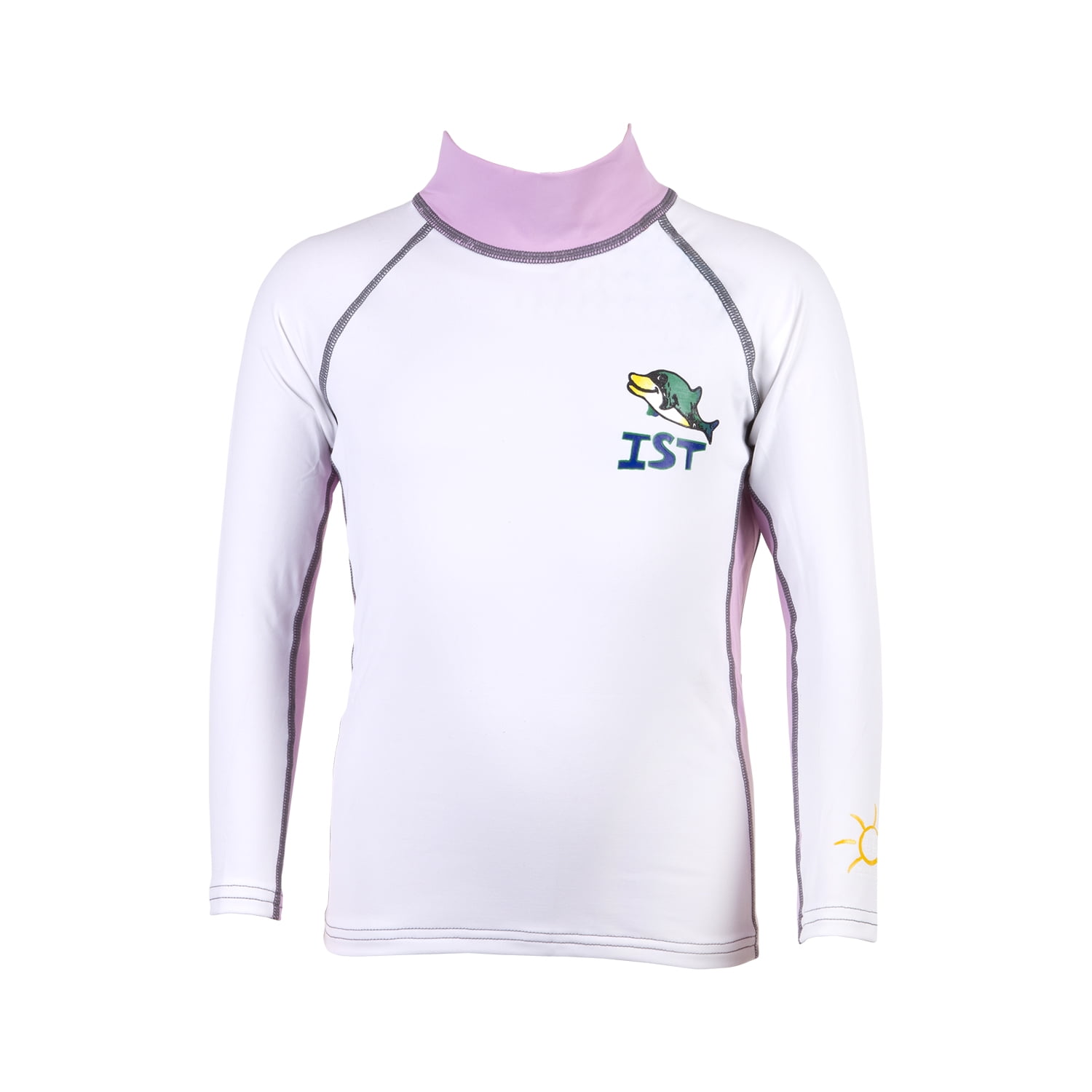 IST DSK-46 Unisex Kids Long Sleeve Spandex Rash Guard (Pink, Large ...