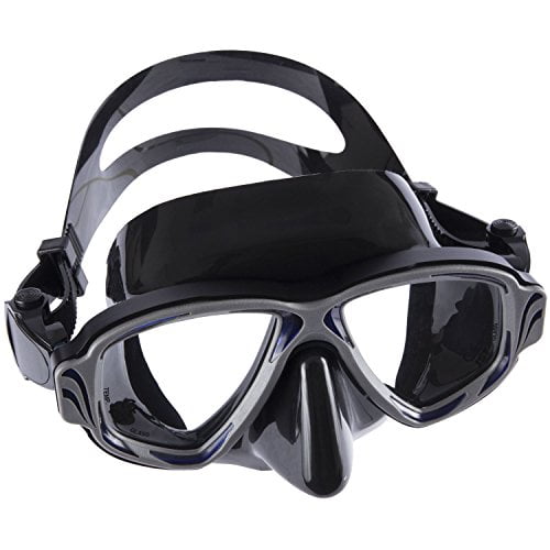 IST M200-BSM Synthesis Dive Mask (Black / Blue) - Walmart.com