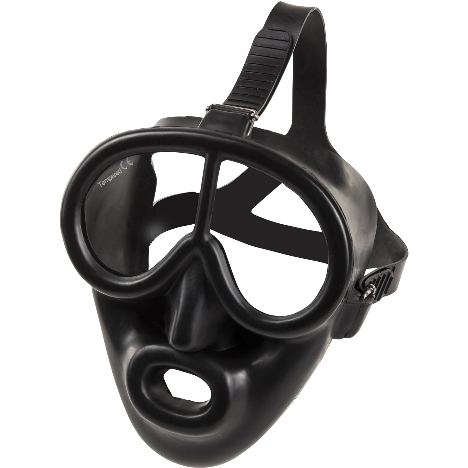 IST M37-R Pegasus Full Face 2-Window Black Rubber Diving Snorkeling ...