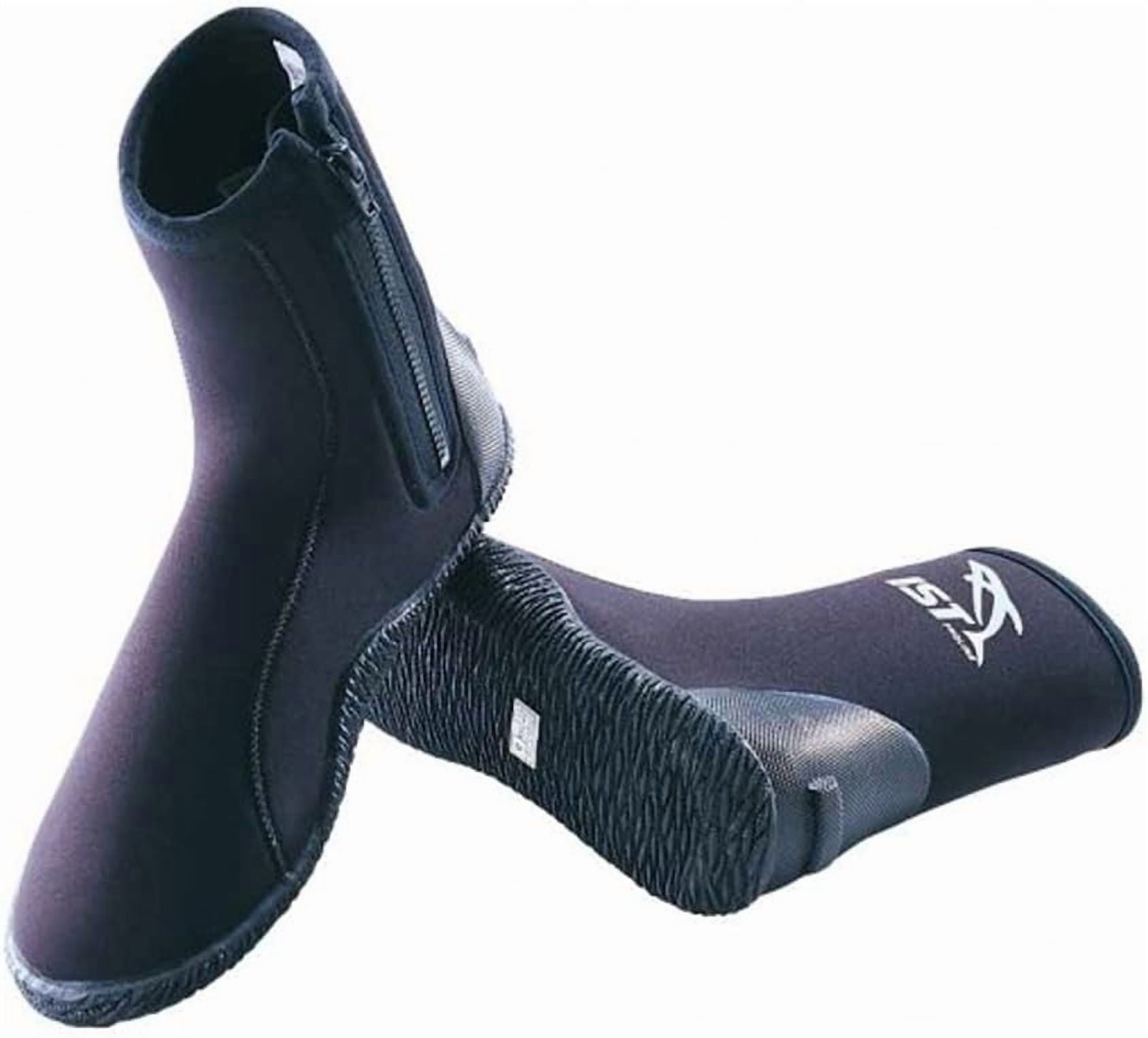 IST S19 5mm Nylon II Tall Cut Scuba Diving Boots with Molded Sole and ...
