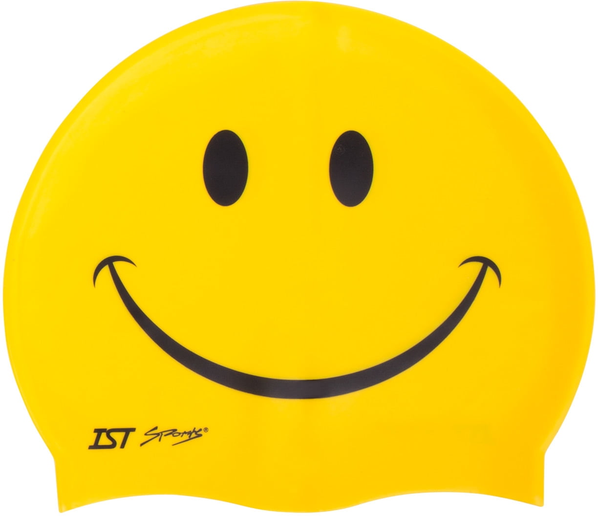 IST Silicone Smiley Face Swimming Cap (Black) - Walmart.com