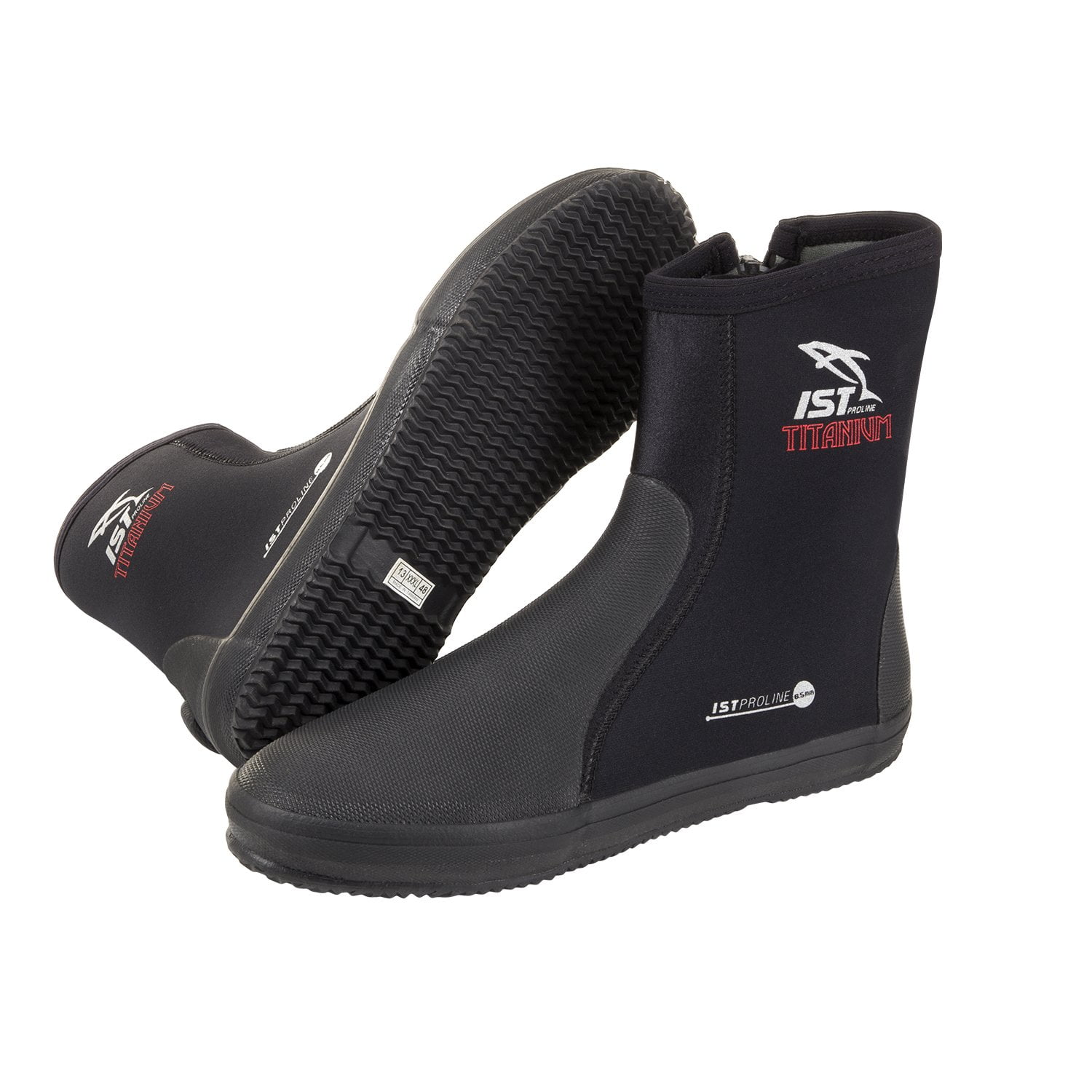 IST Titanium Sole with Toe/Heel Caps & Spandex Lined Boots for Scuba ...