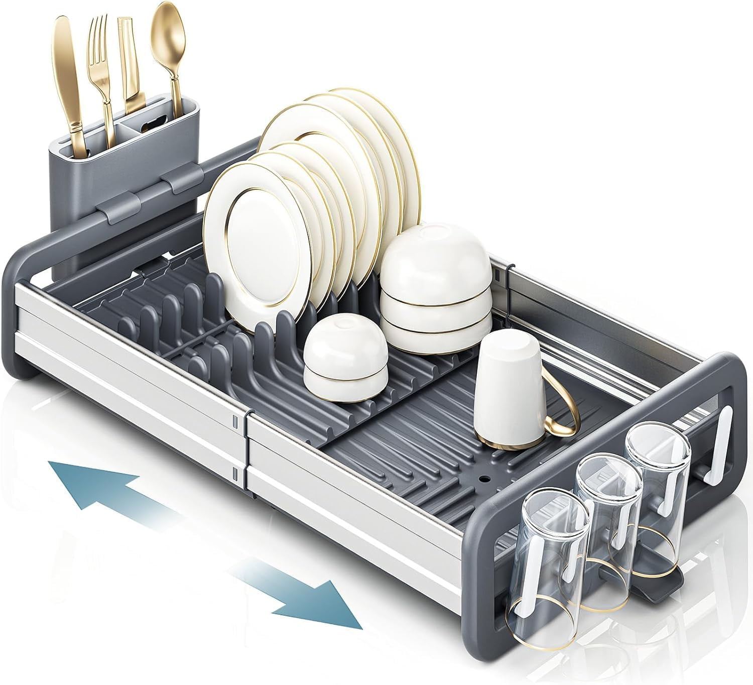 ISTARA Household Kitchen Bowls and Plates Organizers Aluminium Dish ...