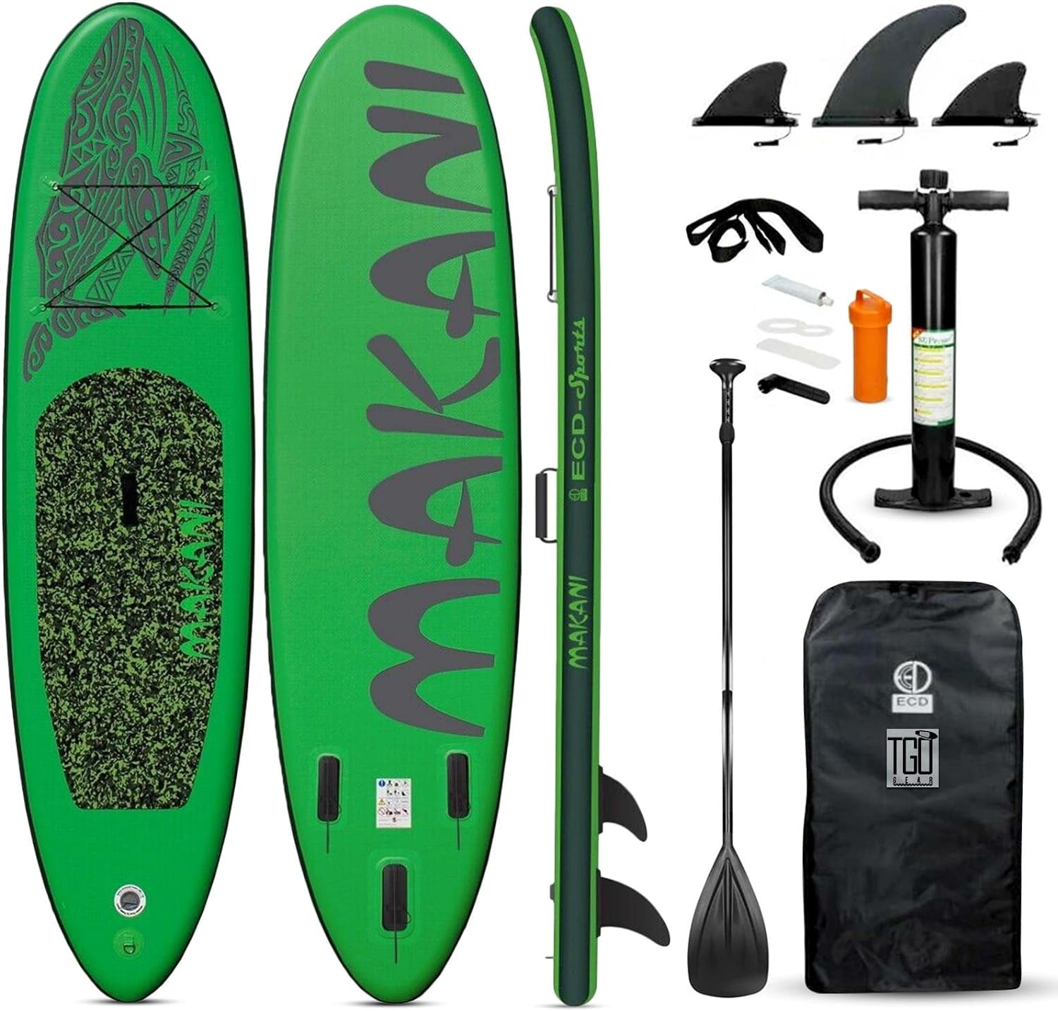 ISUP 10.5' Inflatable Stand Up Paddle Board All Around Flatwater For ...