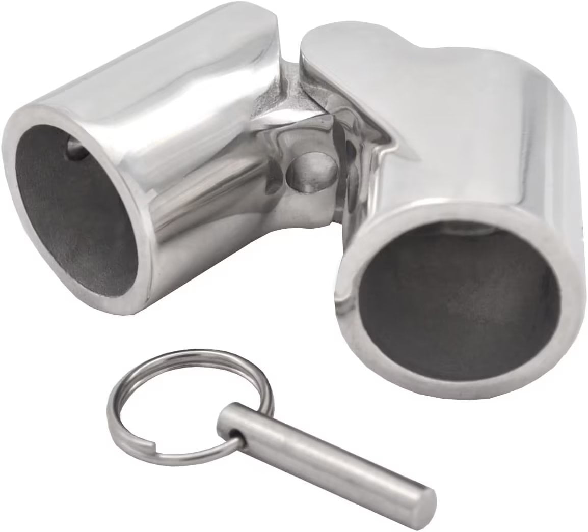 ISURE MARINE 316SS Marine Grade Boat Pipe Connector 1" (25mm) Handrail ...