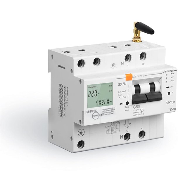 ISet Smart Electricity Meter 63a mcb Miniature Circuit Breaker RCD ...