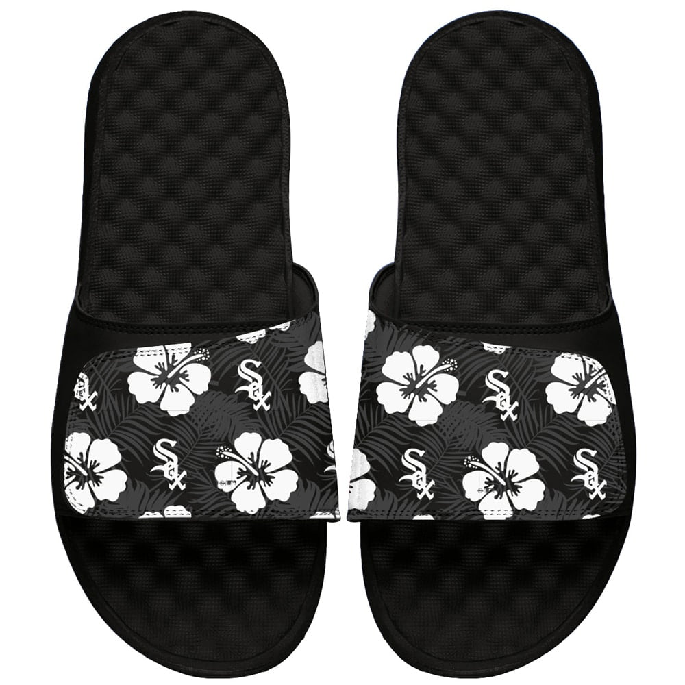 ISlide Black Chicago White Sox Floral Loudmouth Slide Sandals - Walmart.com