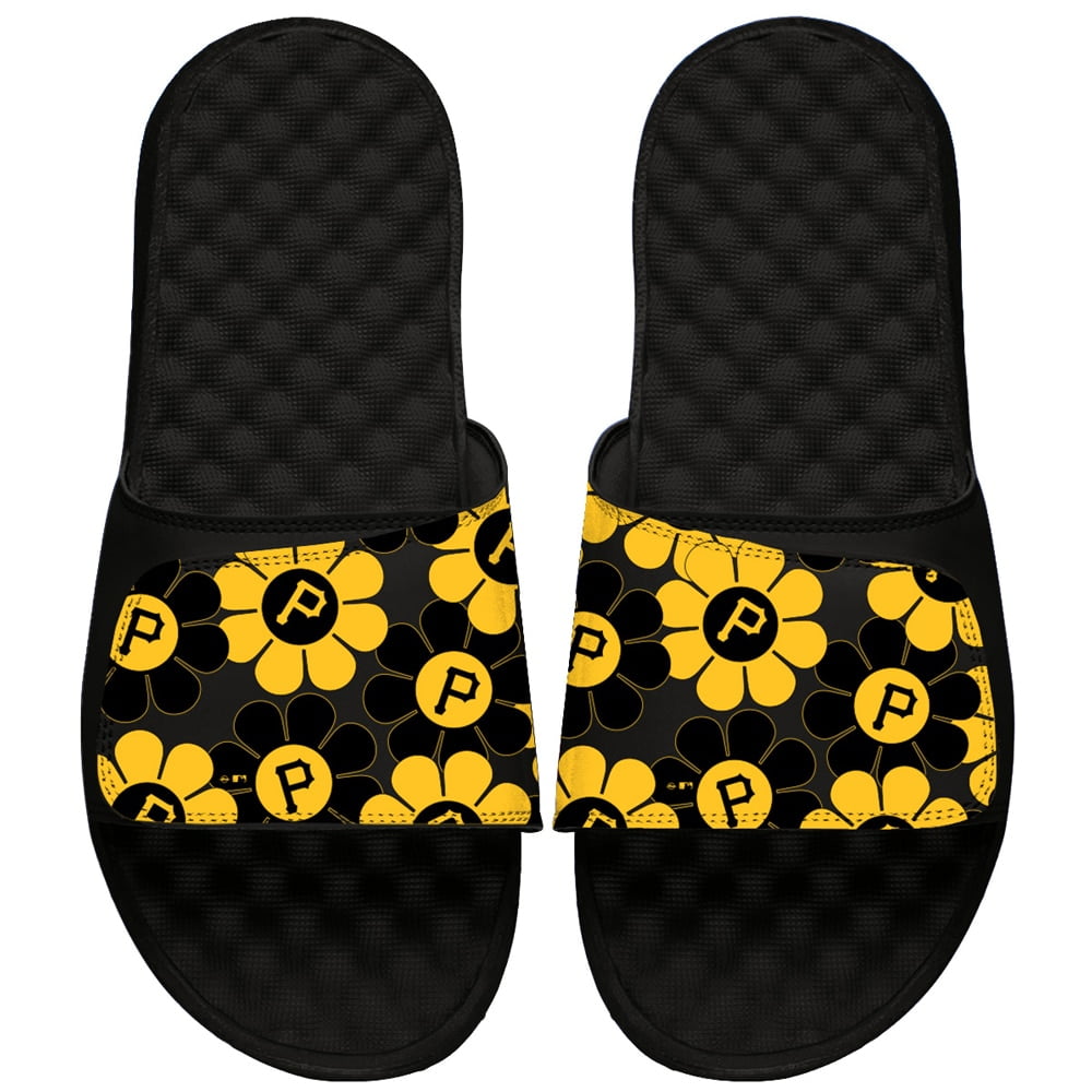 ISlide Black Pittsburgh Pirates Floral Loudmouth Slide Sandals ...