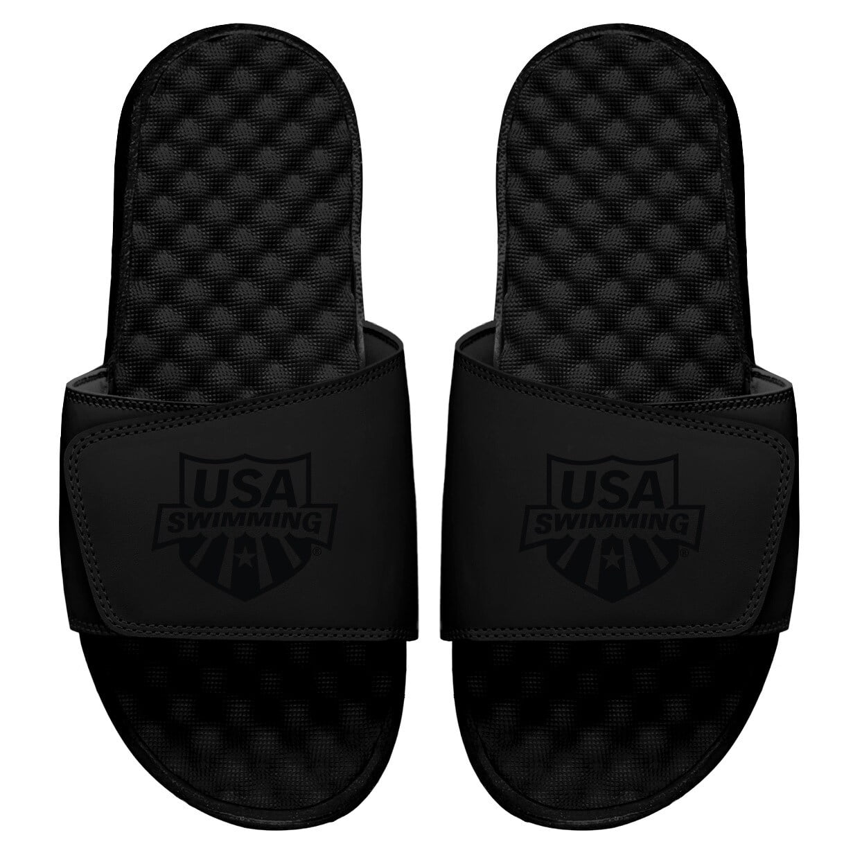 ISlide Black USA Swimming Tonal Slide Sandals - Walmart.com