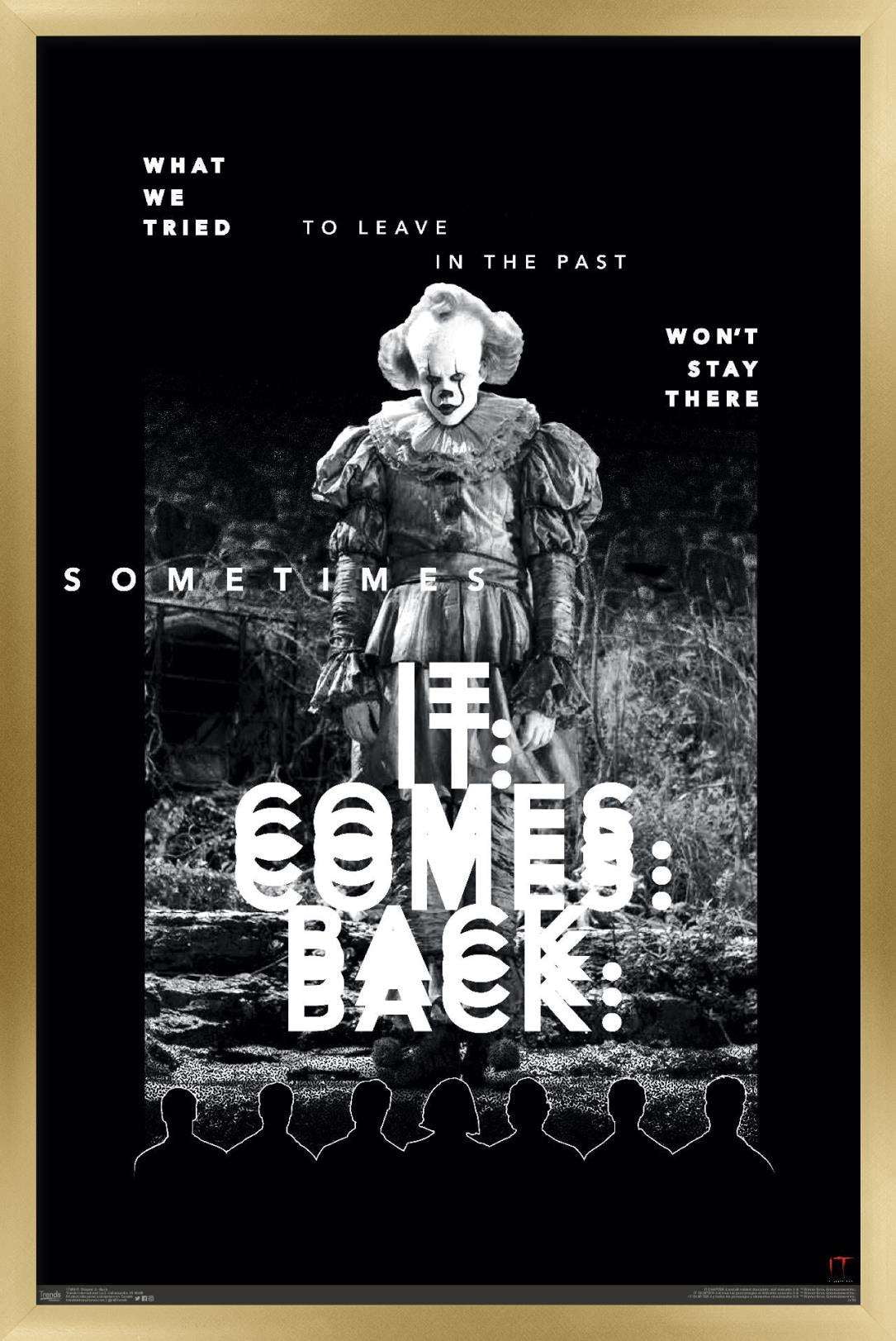 IT: Chapter 2 - Back Wall Poster, 14.725" x 22.375", Framed - Walmart.com