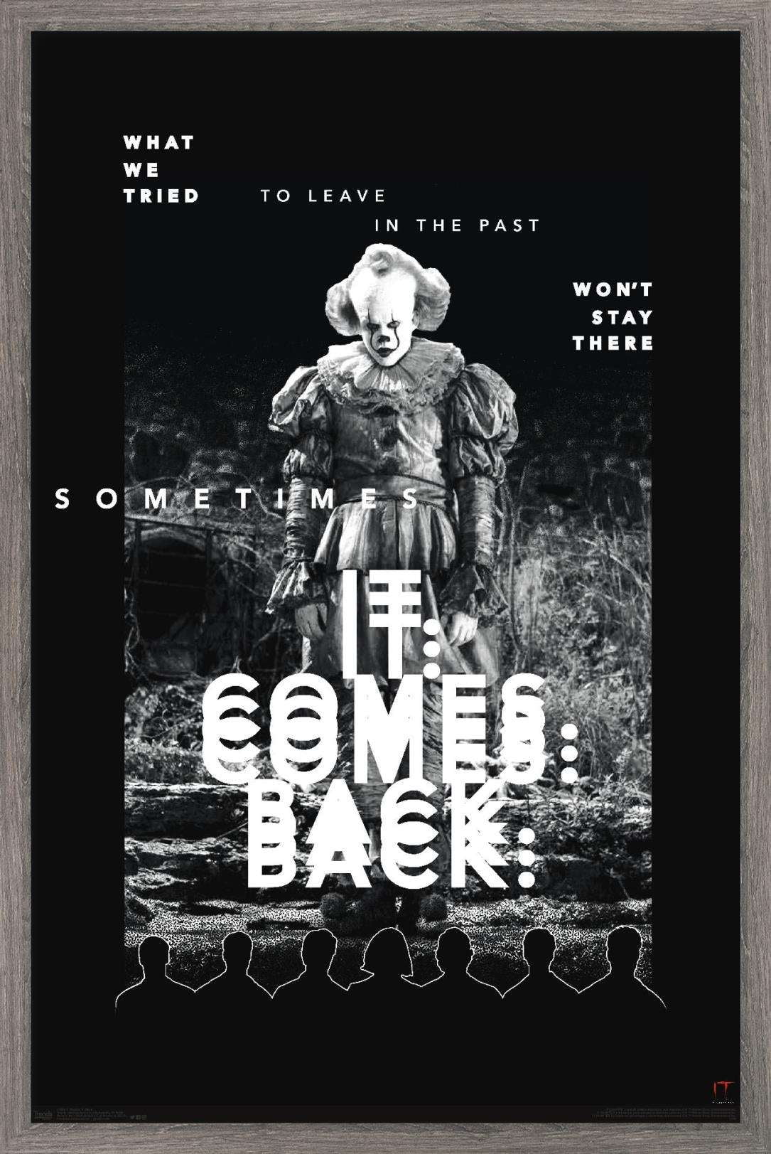 IT: Chapter 2 - Back Wall Poster, 22.375" x 34", Framed - Walmart.com