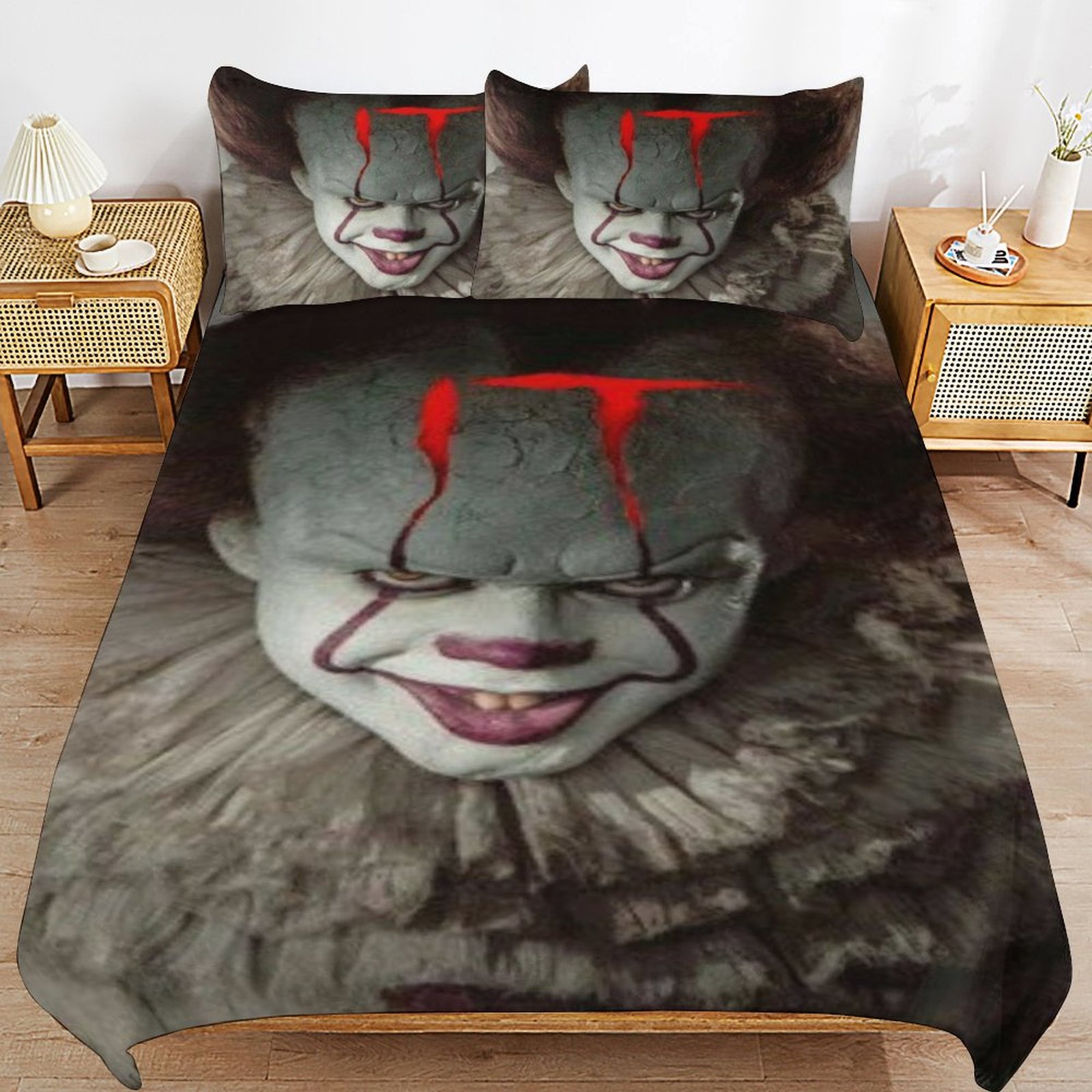 IT Chapter 2 Pennywise Bed Duvet Cover Microfiber Bedding Sets 3D ...