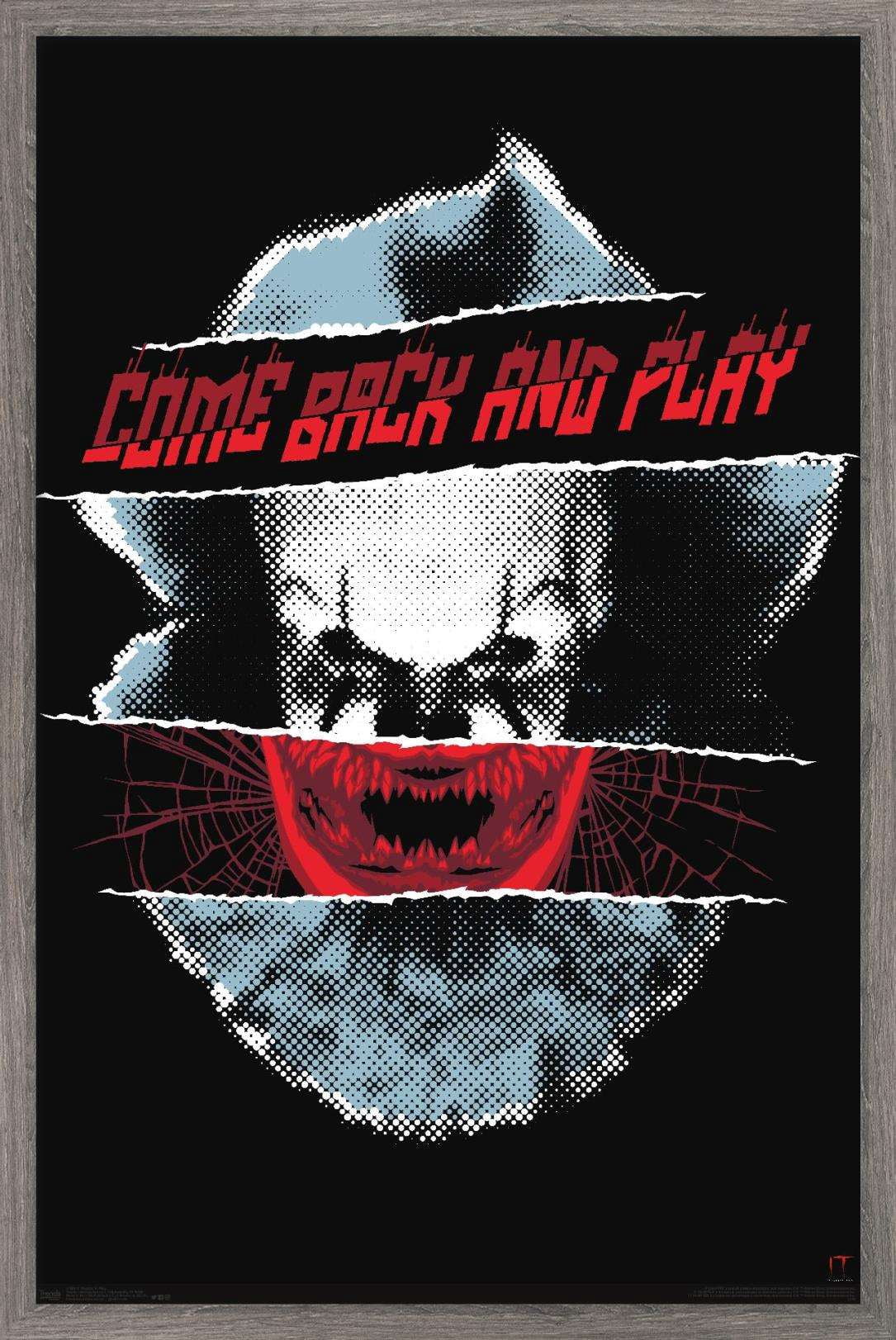 IT: Chapter 2 - Play Wall Poster, 22.375" x 34", Framed - Walmart.com