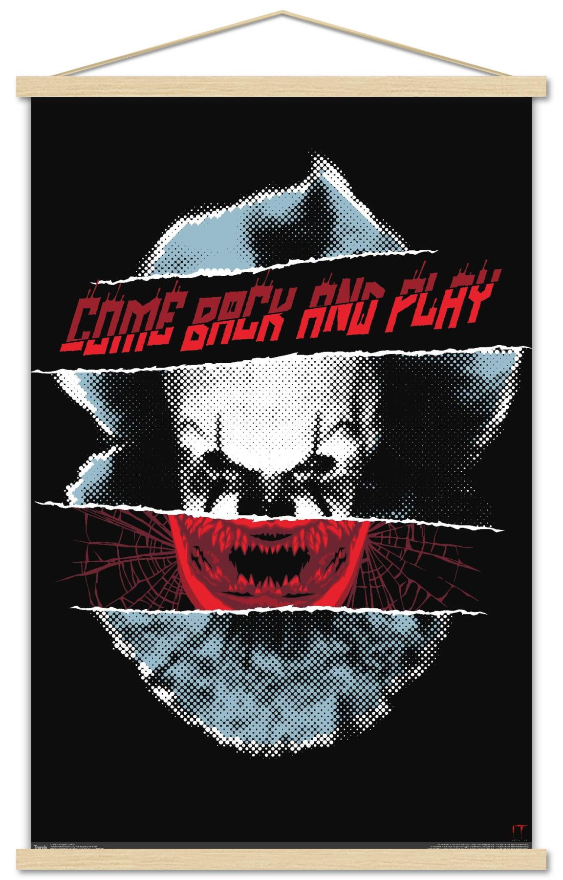 IT: Chapter 2 - Play Wall Poster with Wooden Magnetic Frame, 22.375" x ...