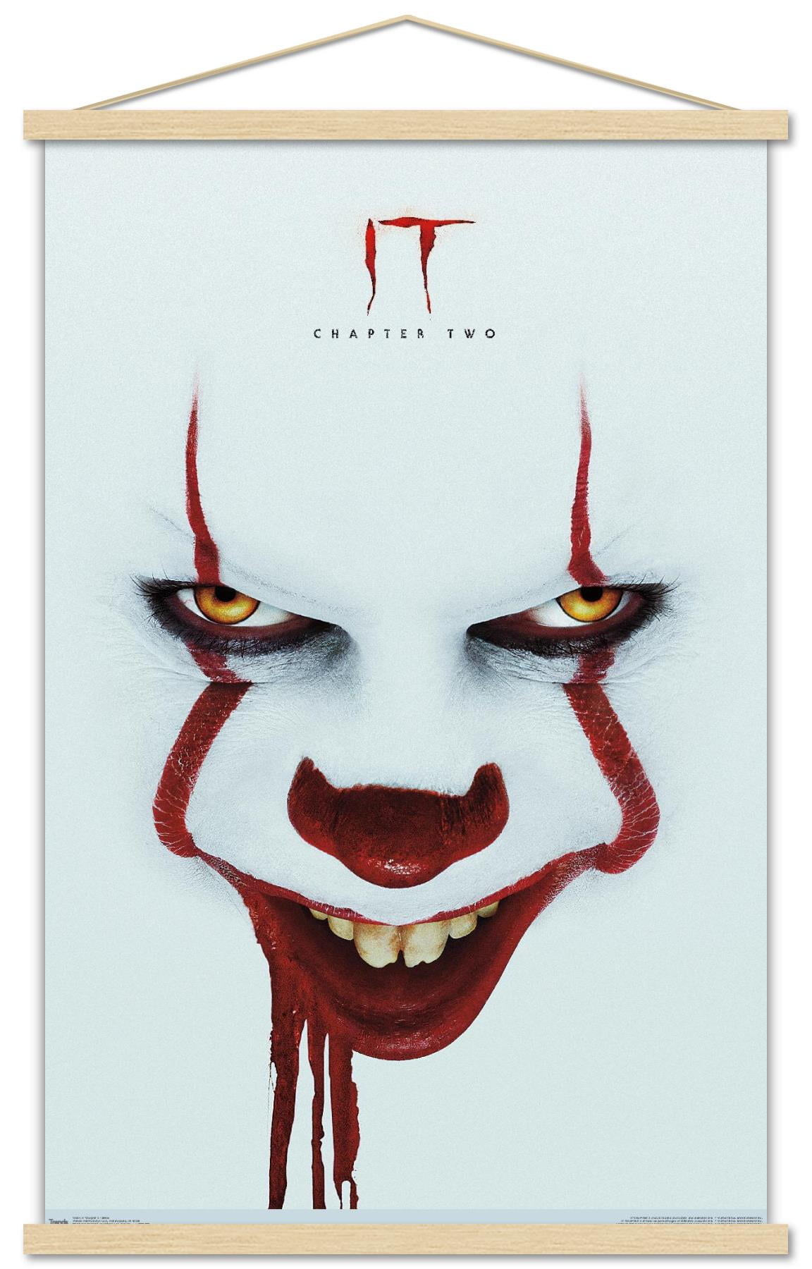 IT: Chapter 2 - Smile One Sheet Wall Poster with Wooden Magnetic Frame ...