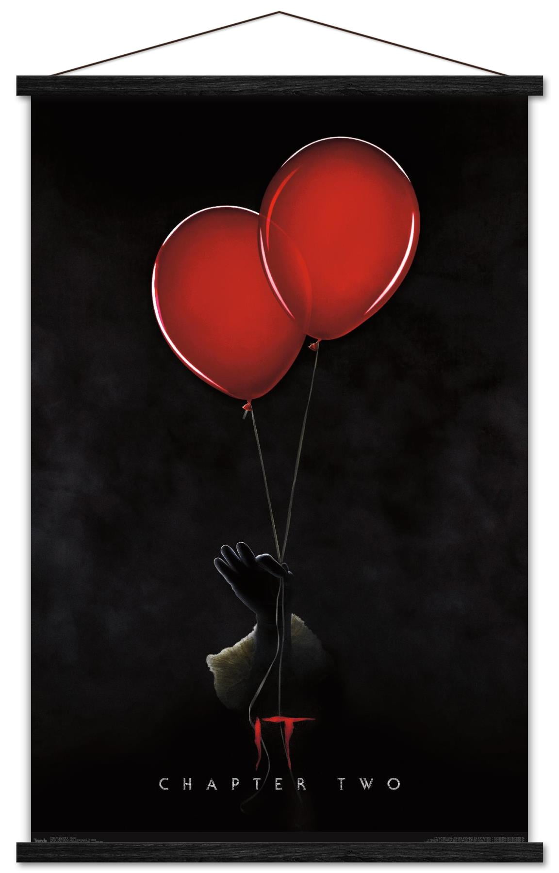 IT: Chapter 2 - Teaser One Sheet Wall Poster with Wooden Magnetic Frame ...