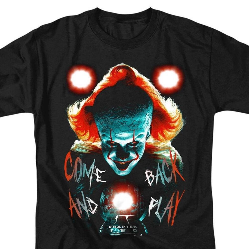 IT Chapter Two Pennywise Come Back Black Shirts - Walmart.com