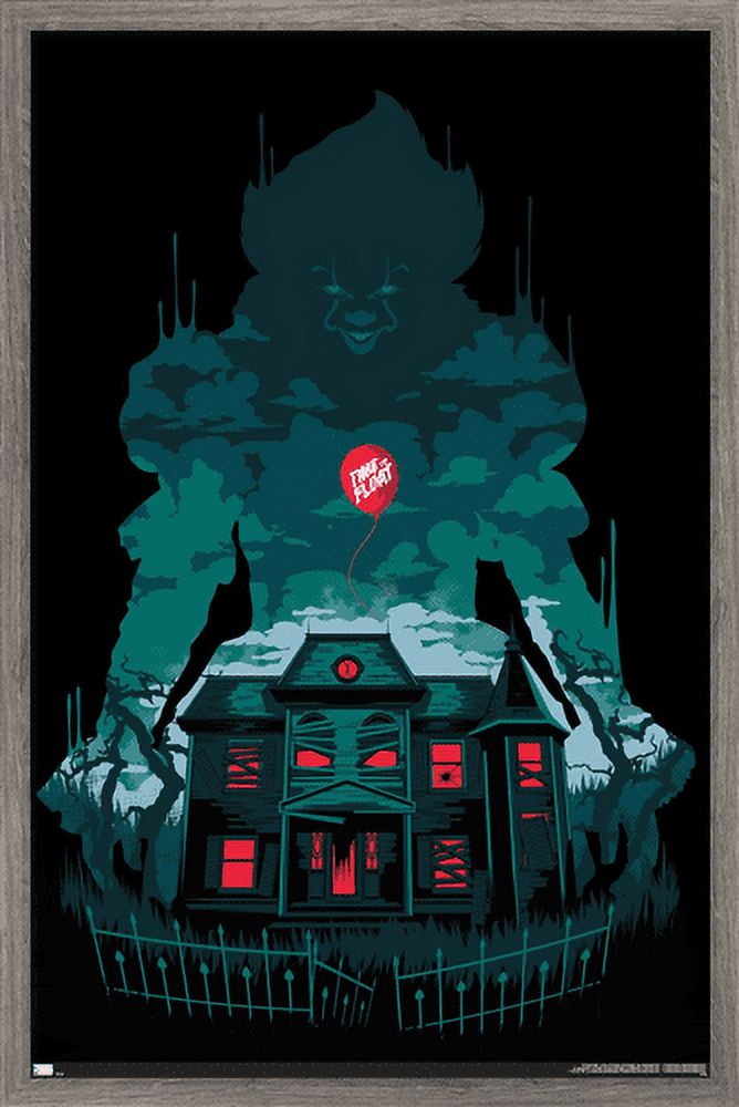IT - House Wall Poster, 14.725" x 22.375", Framed - Walmart.com