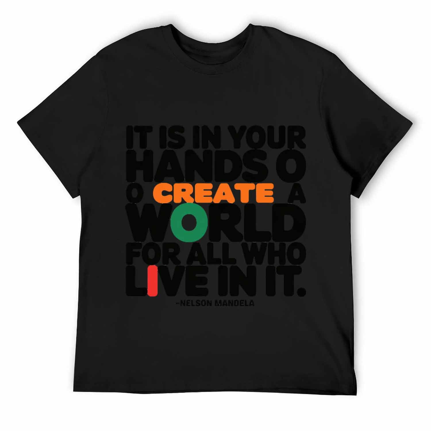 IT IS IN YOUR HANDS O CREATE A BETTER WORLD FOR ALIWHO LIVE IN IT ...