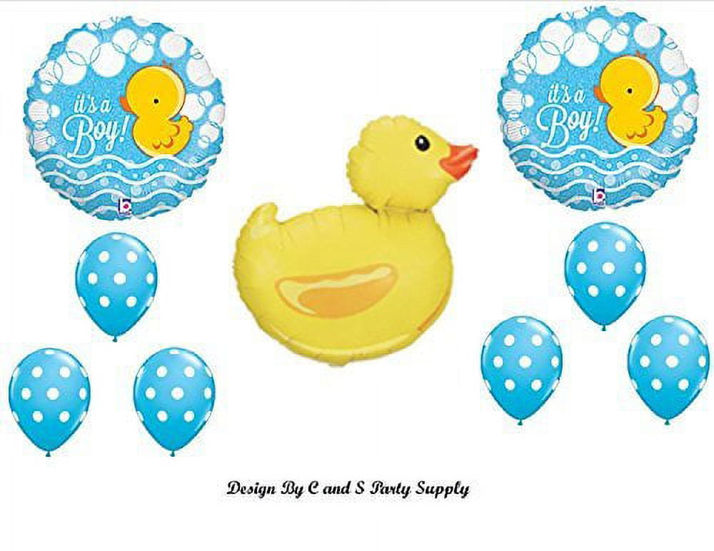 IT'S A BOY RUBBER DUCKY BABY SHOWER Balloons Decorations Supplies Duck ...