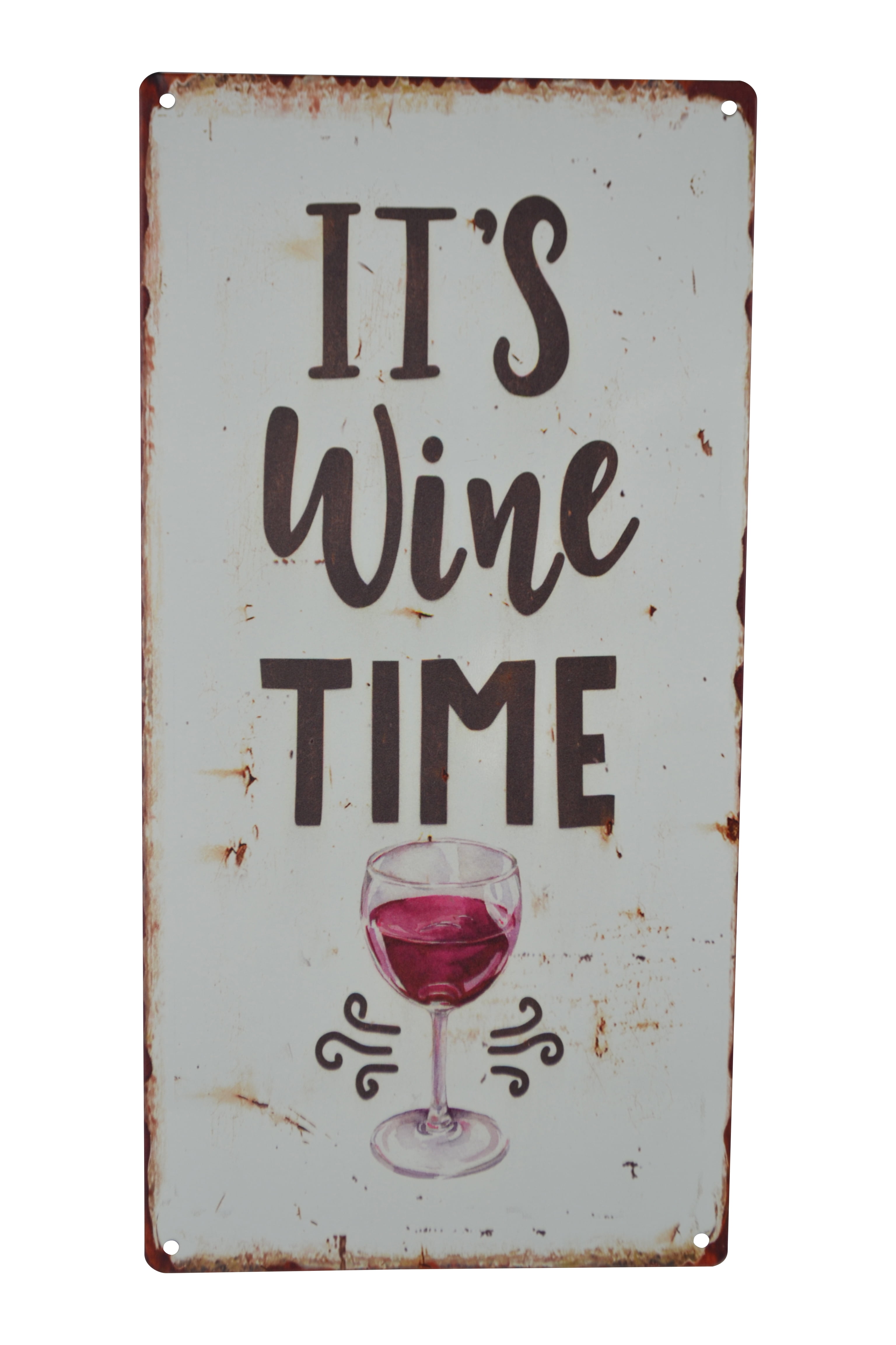 IT'S WINE TIME Metal Wine Sign - Walmart.com