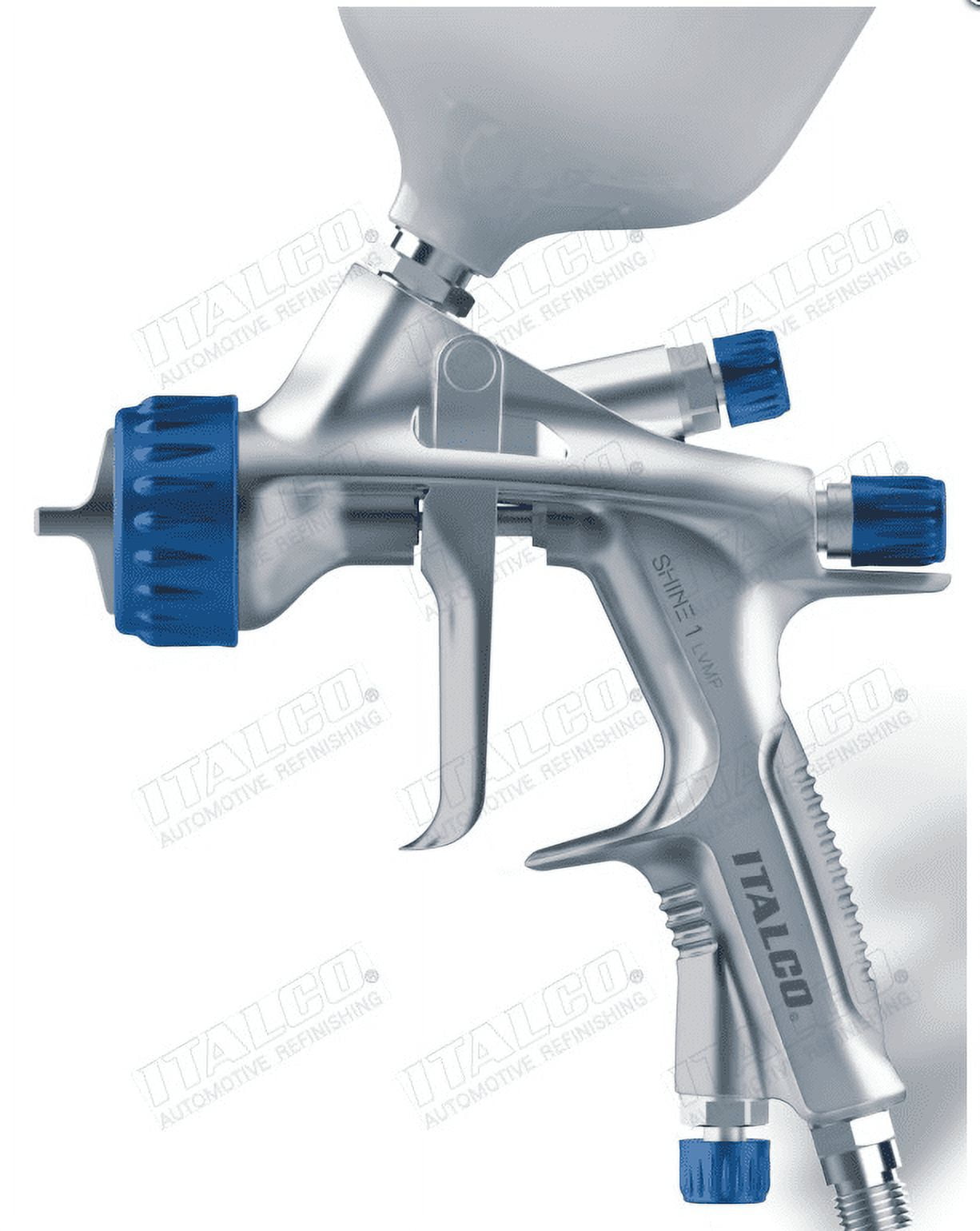 ITALCO SHINE 1 L.V.M.P SPRAY GUN 1.3 tip 600ml cup Feed Spray Gun FOR ...